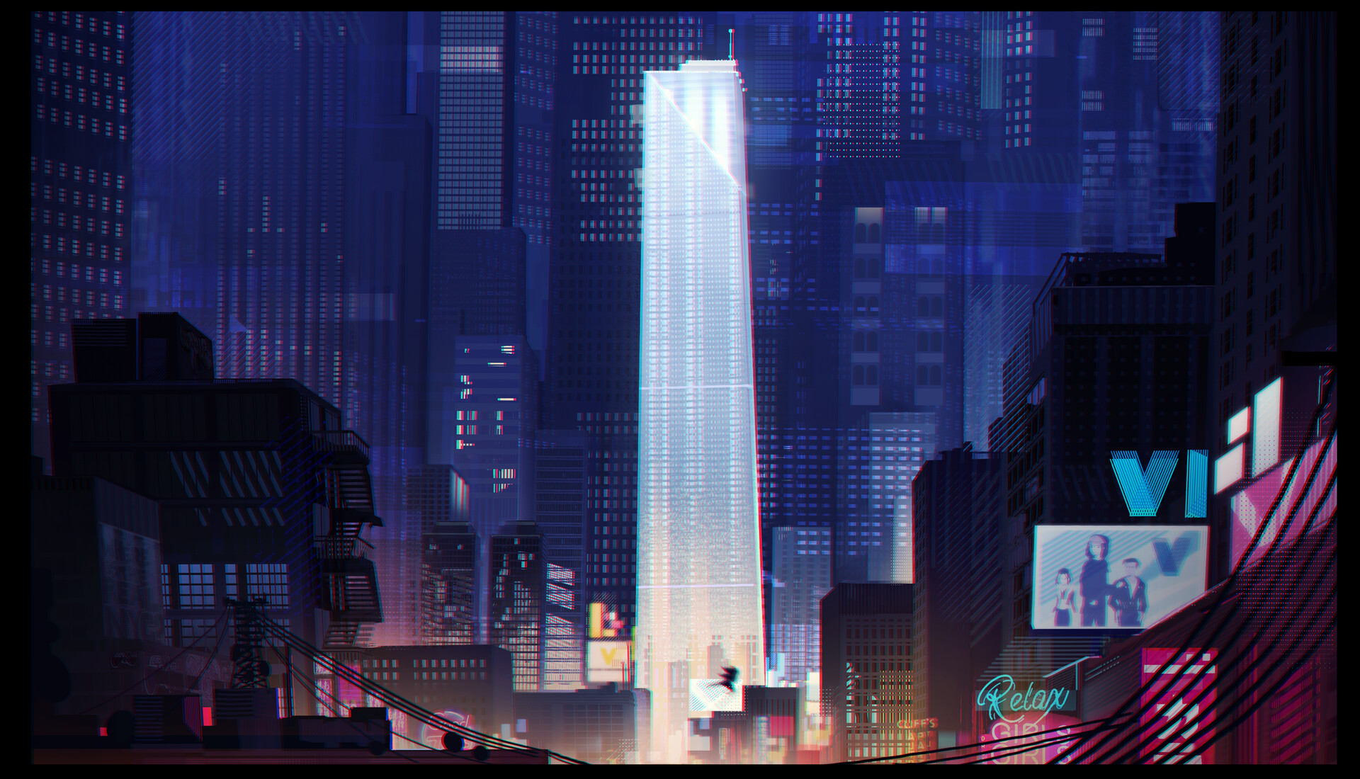 ArtStation - Tate McRae - Vicious (Animated Video) BACKGROUNDS