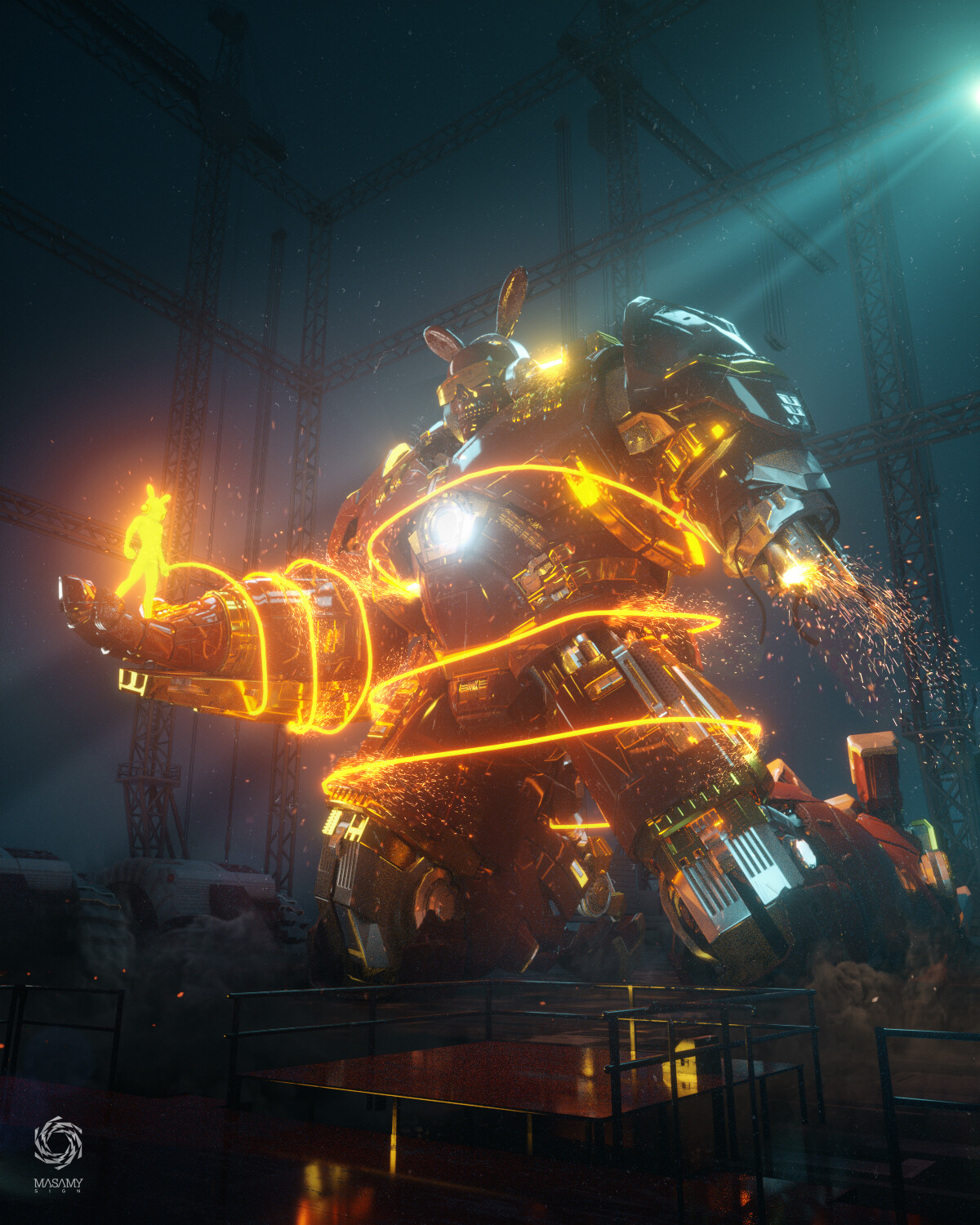 Masamy Sign - Cyberskull #06 "Beat The MuthFucka Giant Bot!"