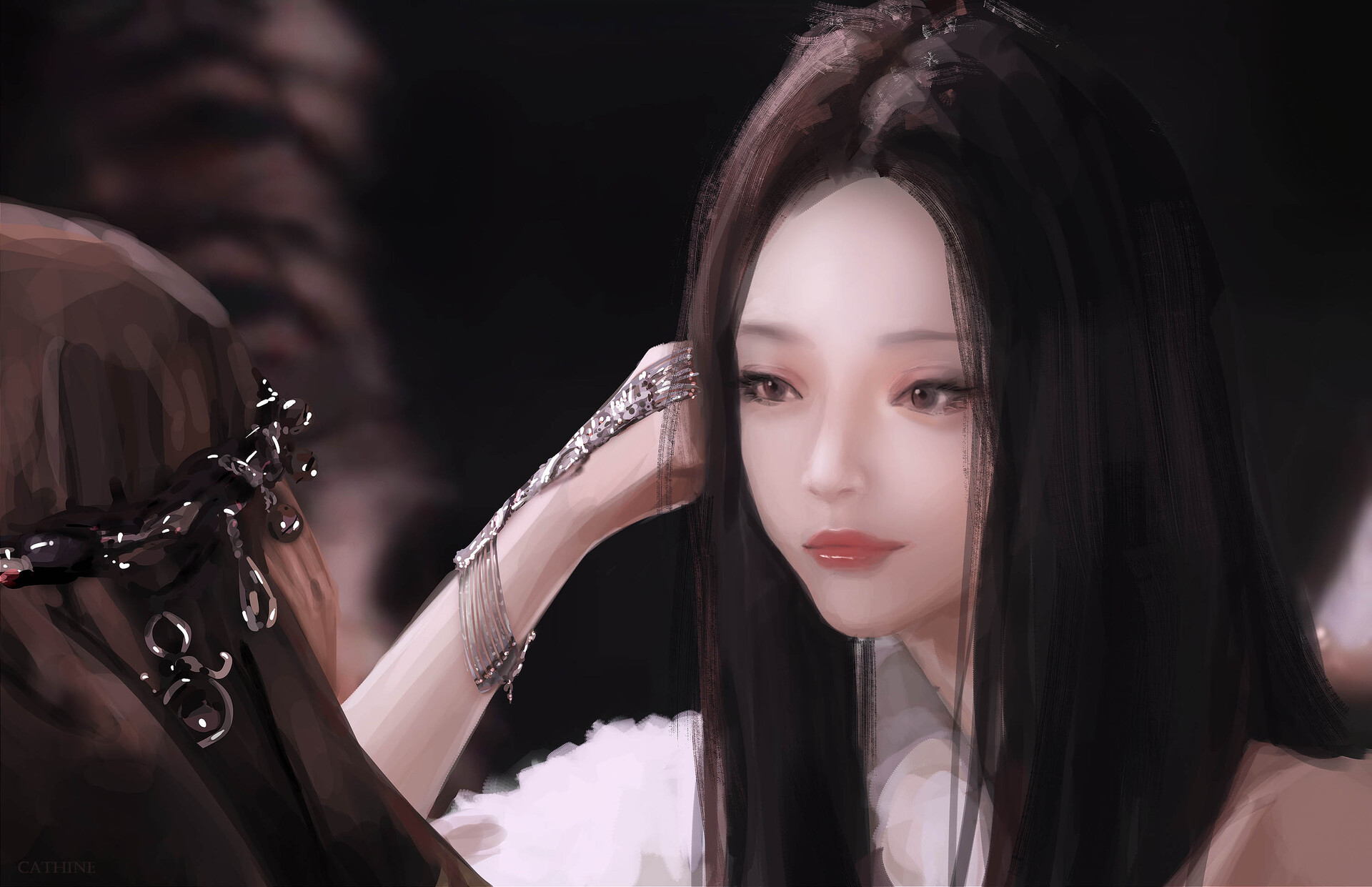 Painted Skin Wallpaper