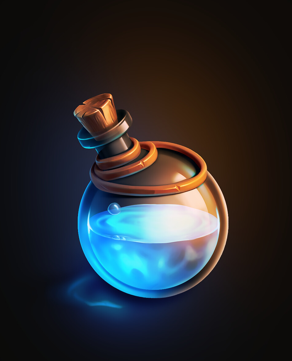 ArtStation - A bottle of potion