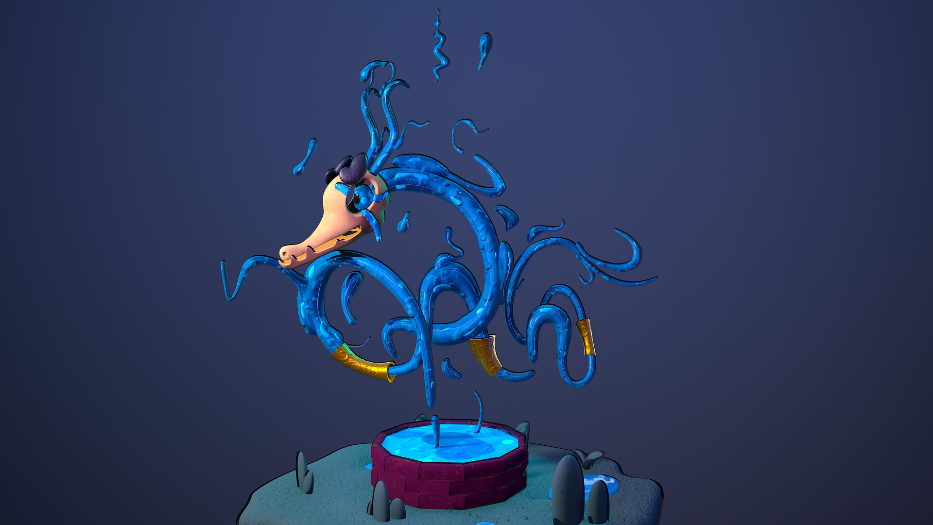 ArtStation - Water dragon