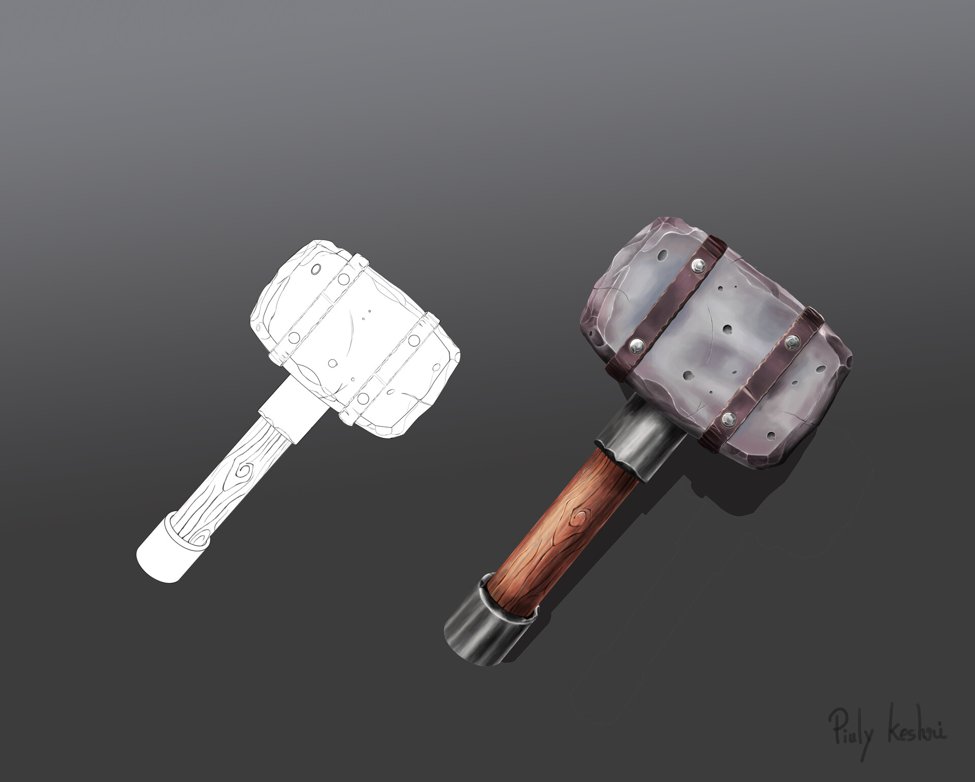 ArtStation - stone hammer