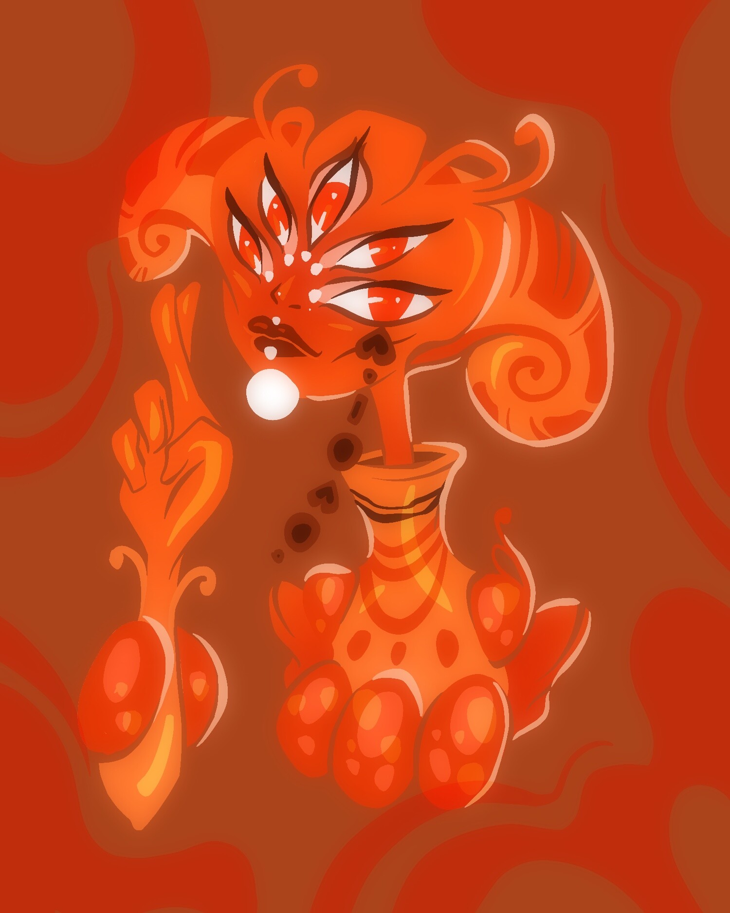 ArtStation - Orange Alien