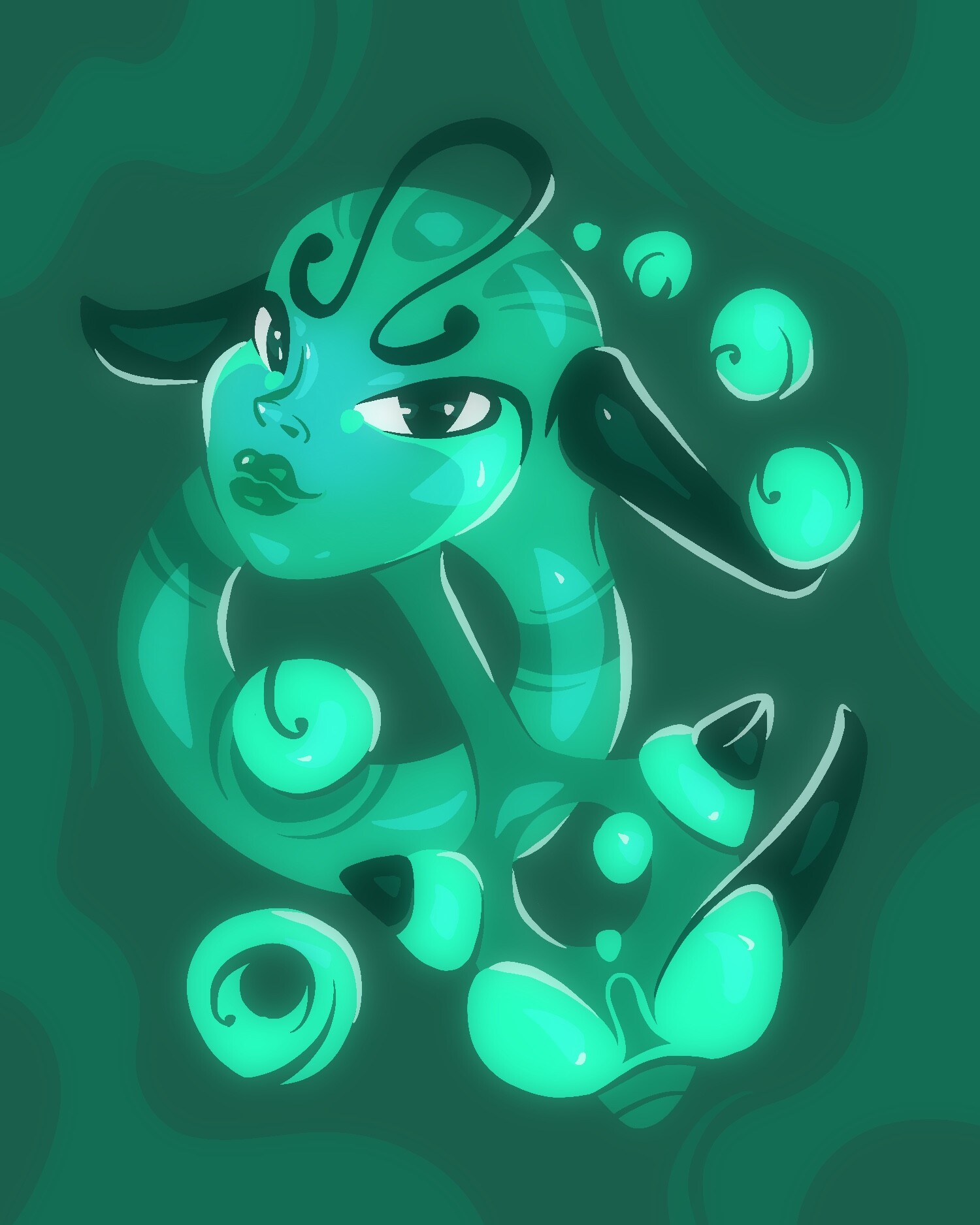 ArtStation - Teal Alien