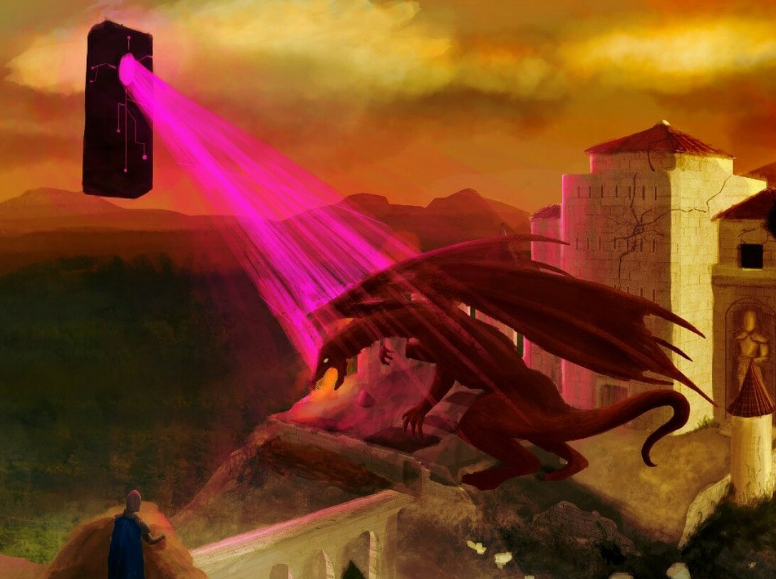 ArtStation - Dragon vs. Alien