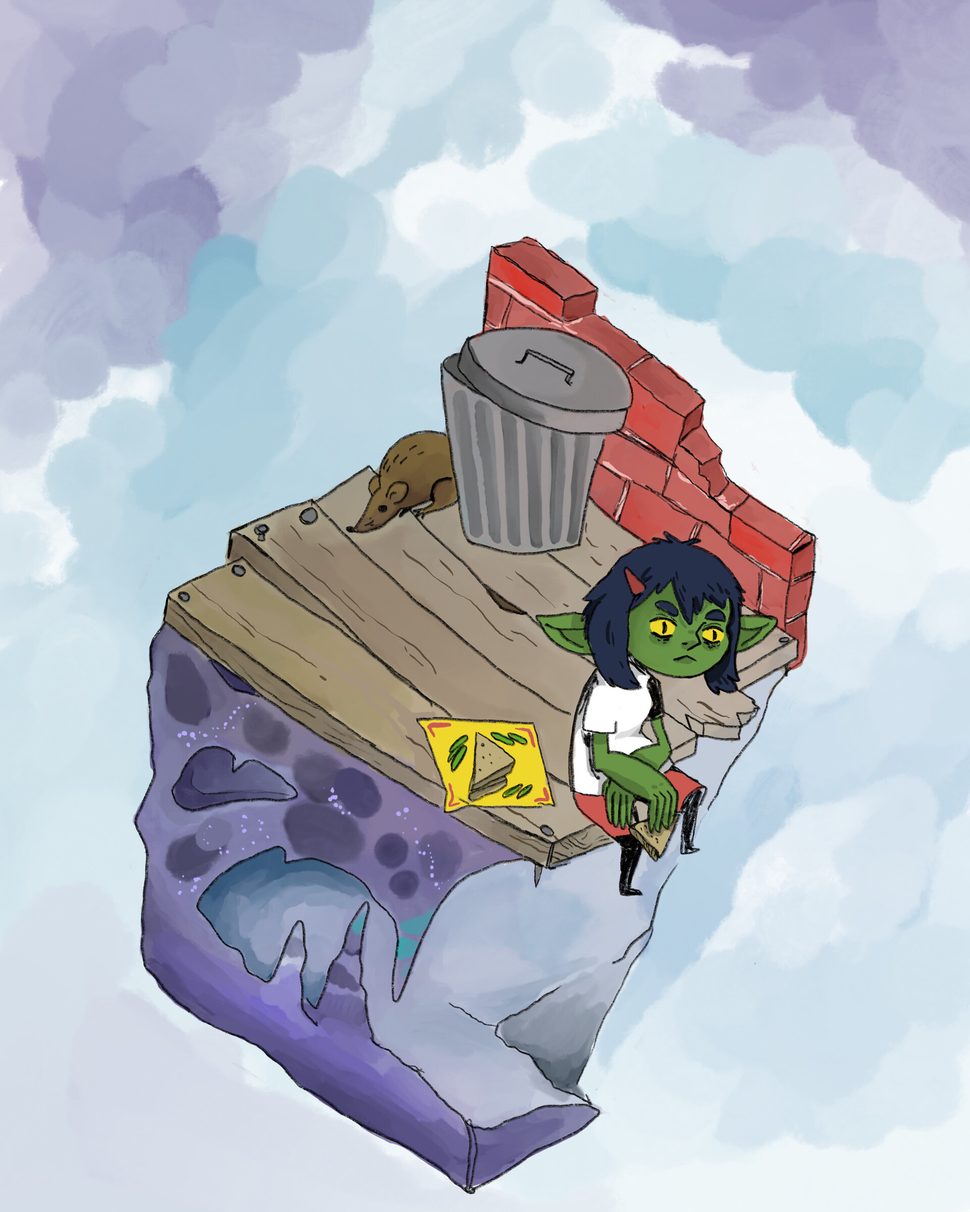 People Stealing Food Cartoon