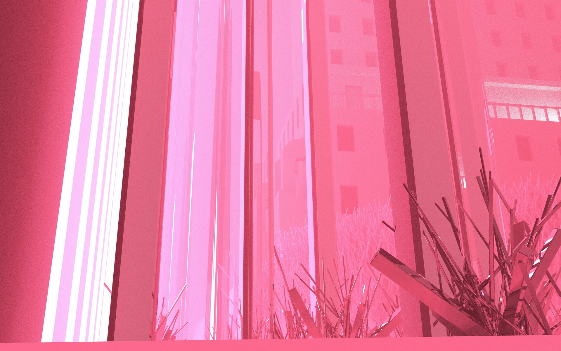 ArtStation - Pink Fog Forest