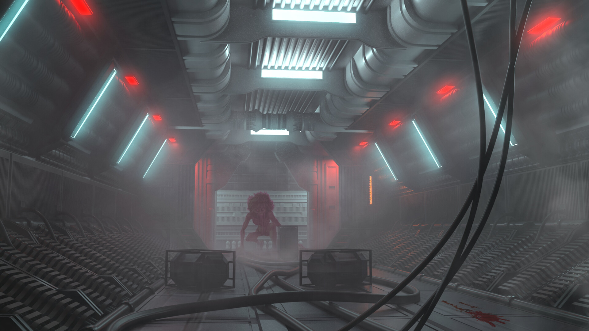 Illusory Shade - Monster attack on Starship