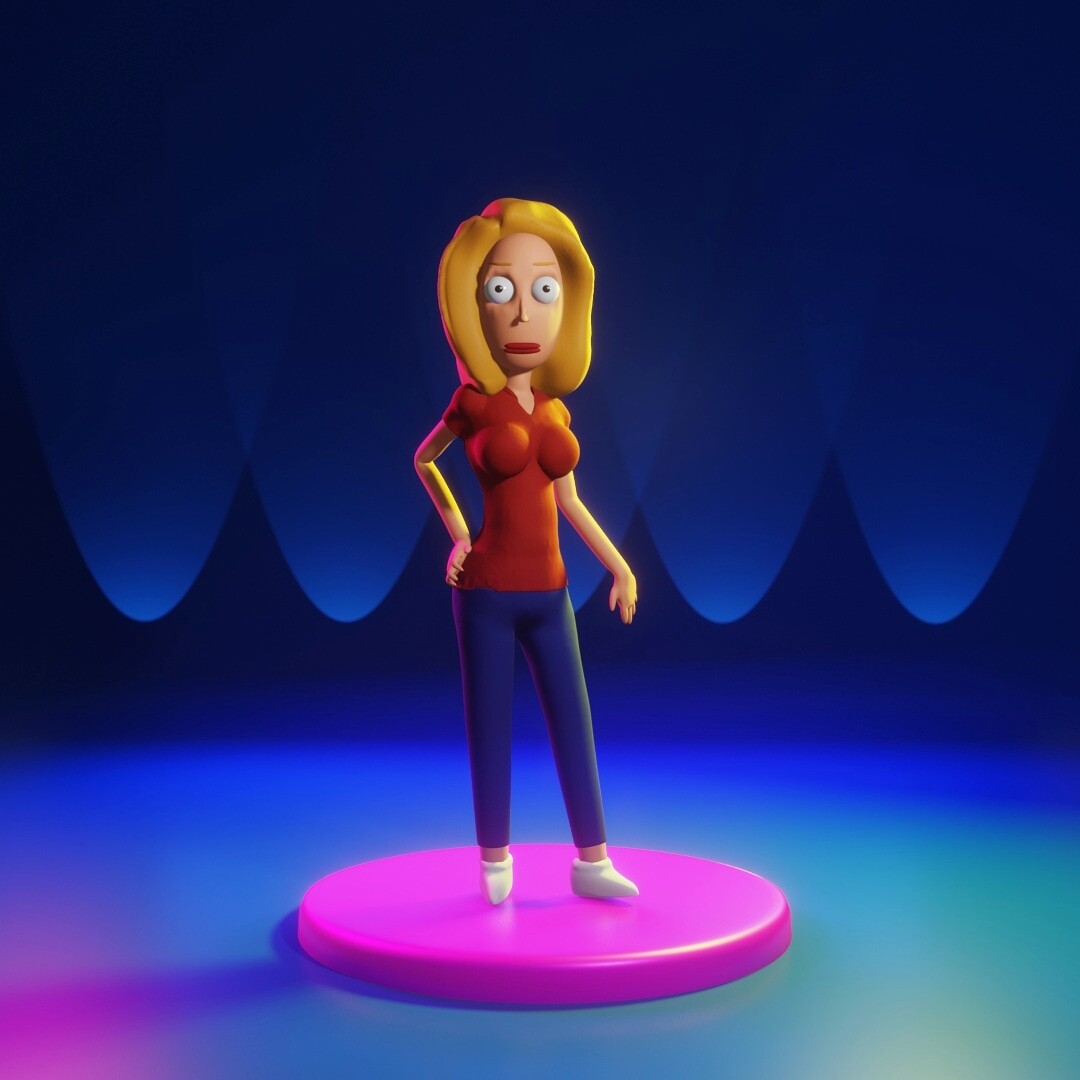 ArtStation - Beth From Rick And Morty