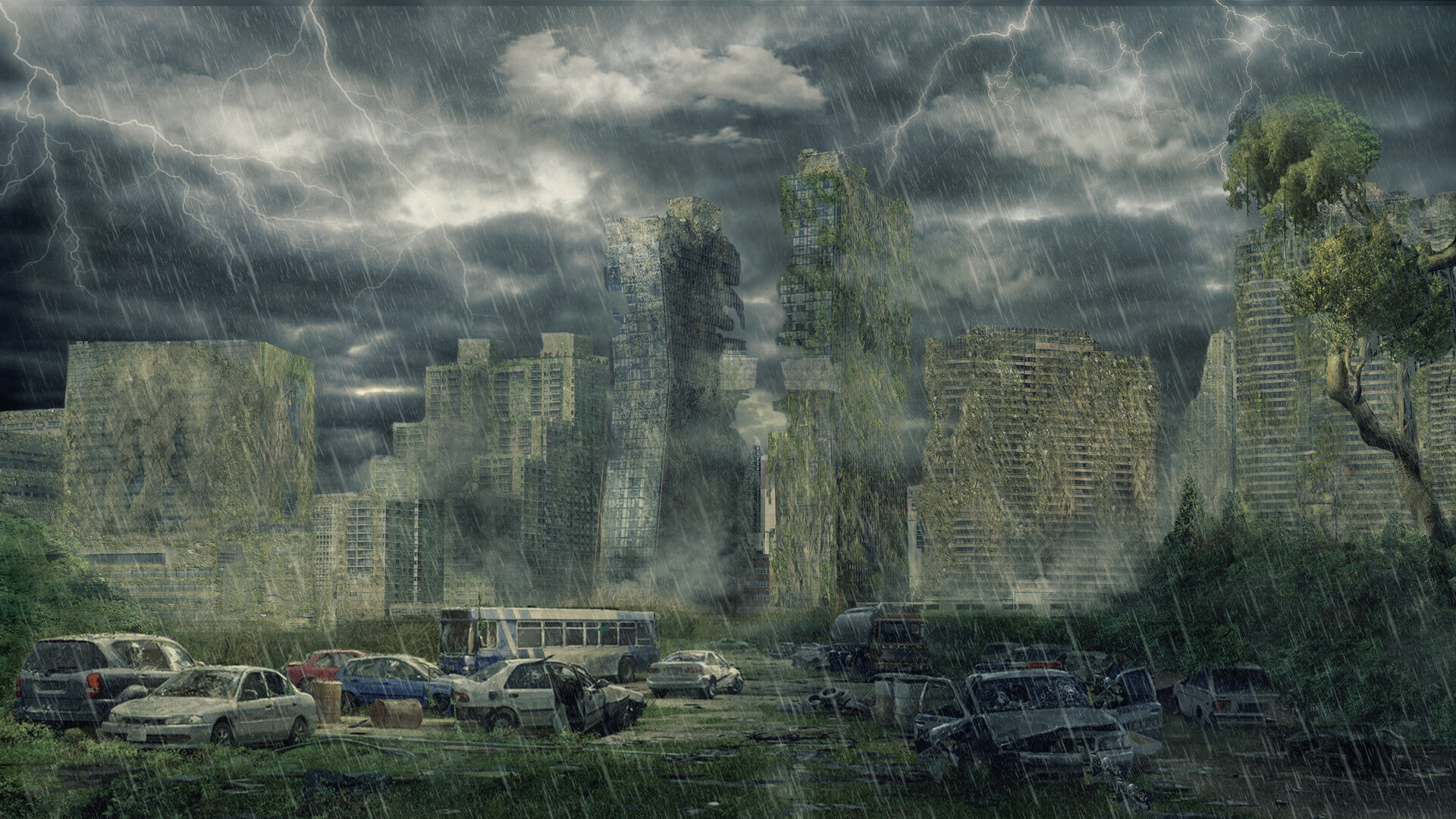 ArtStation - Destroy city