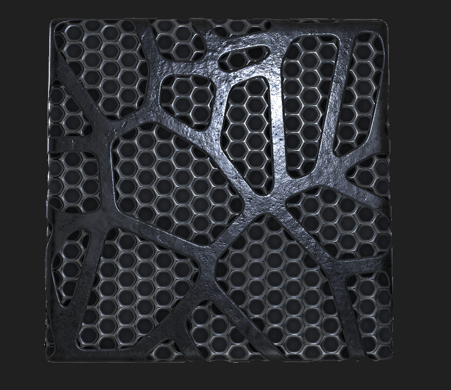 ArtStation - Metal mesh material