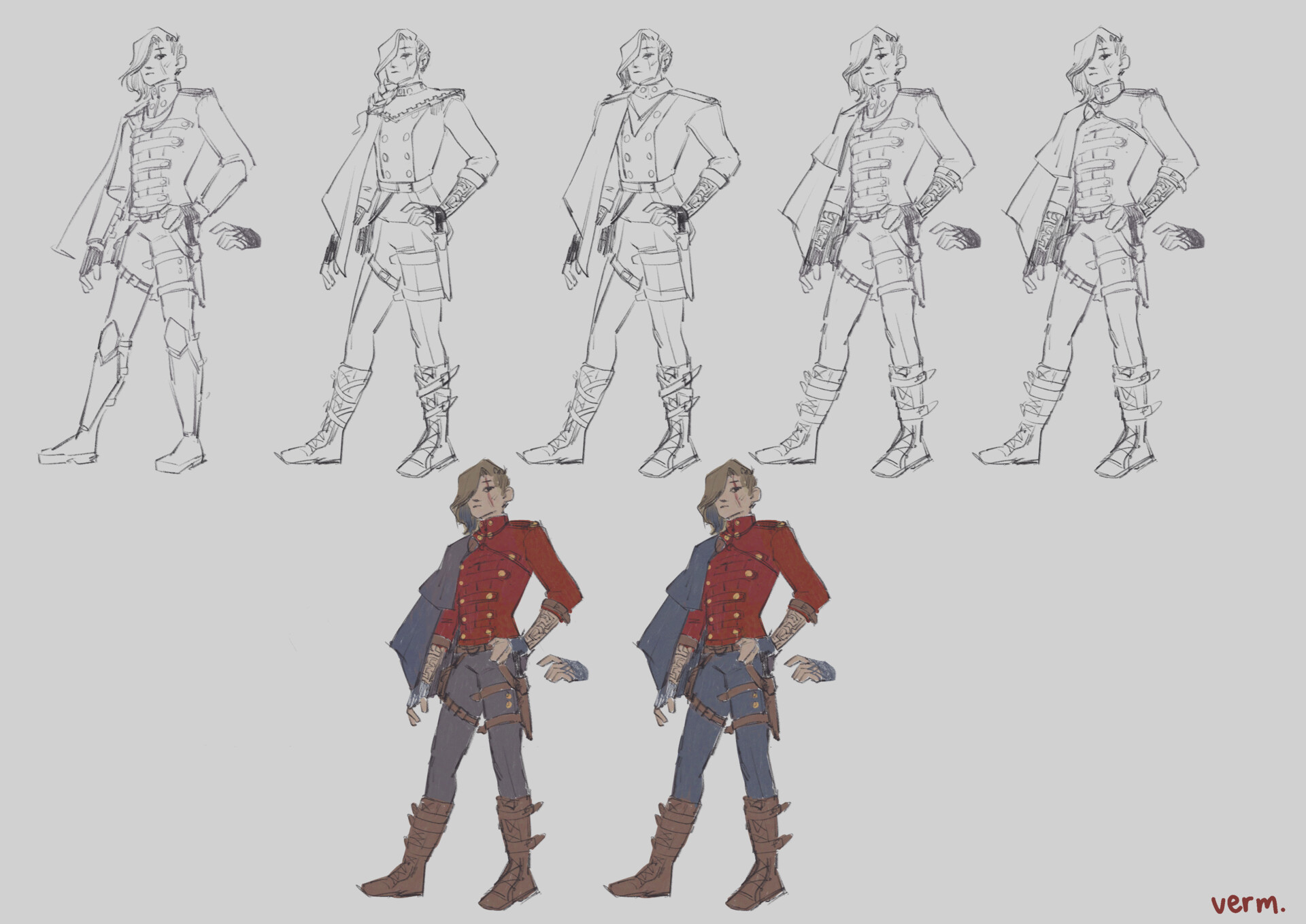 Verm - character redesigns