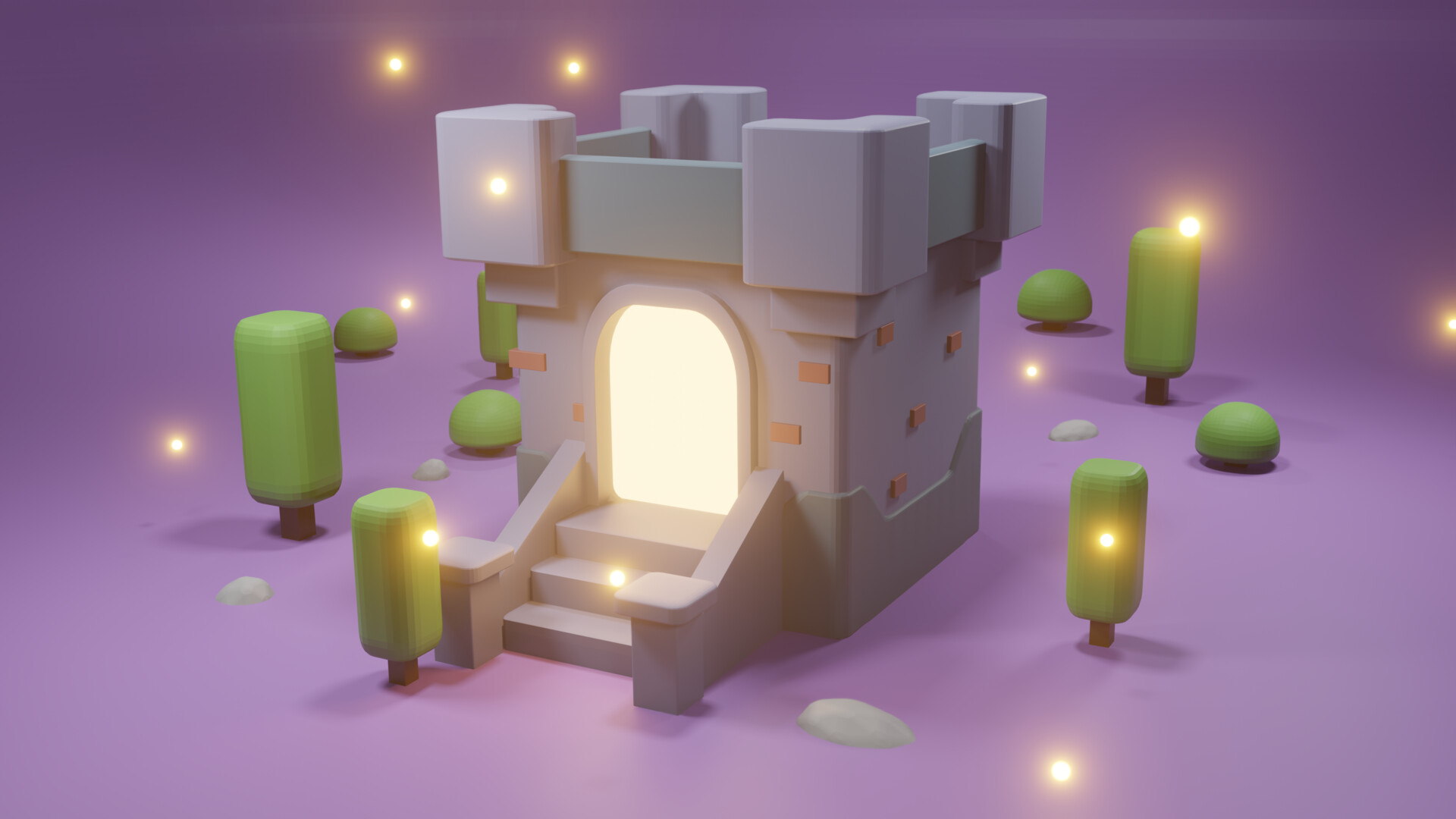 ArtStation - Stylized Tower