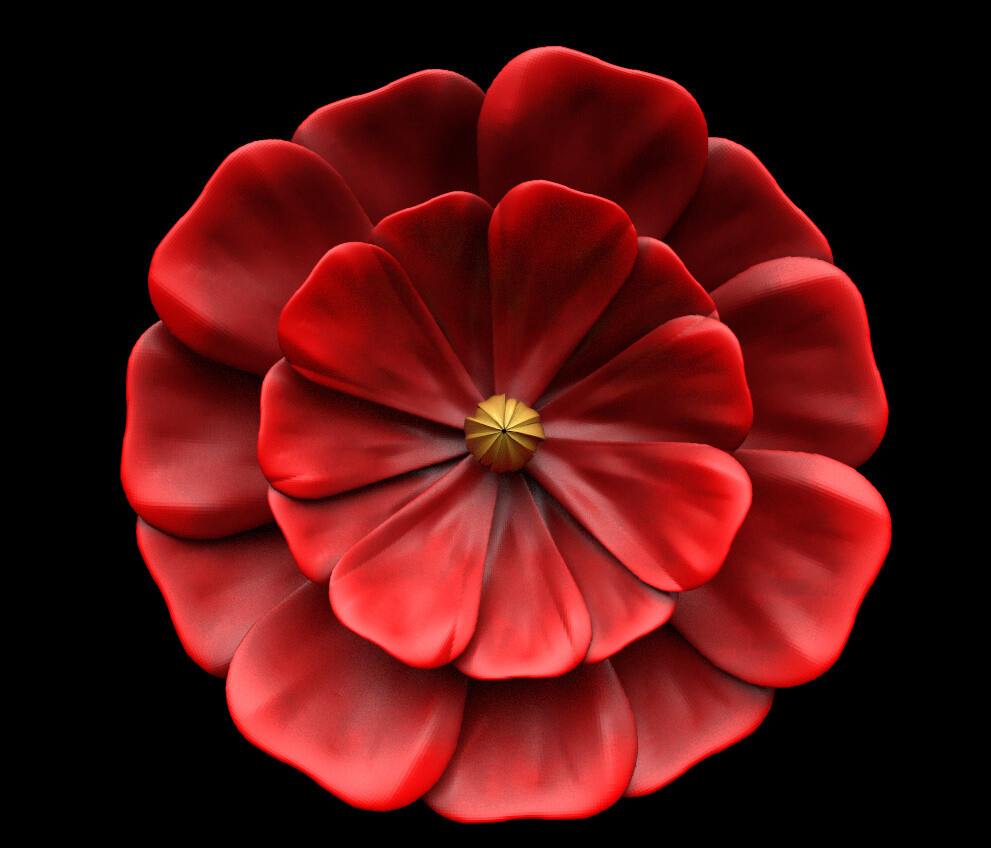 ArtStation - Stylized Flower Calyx