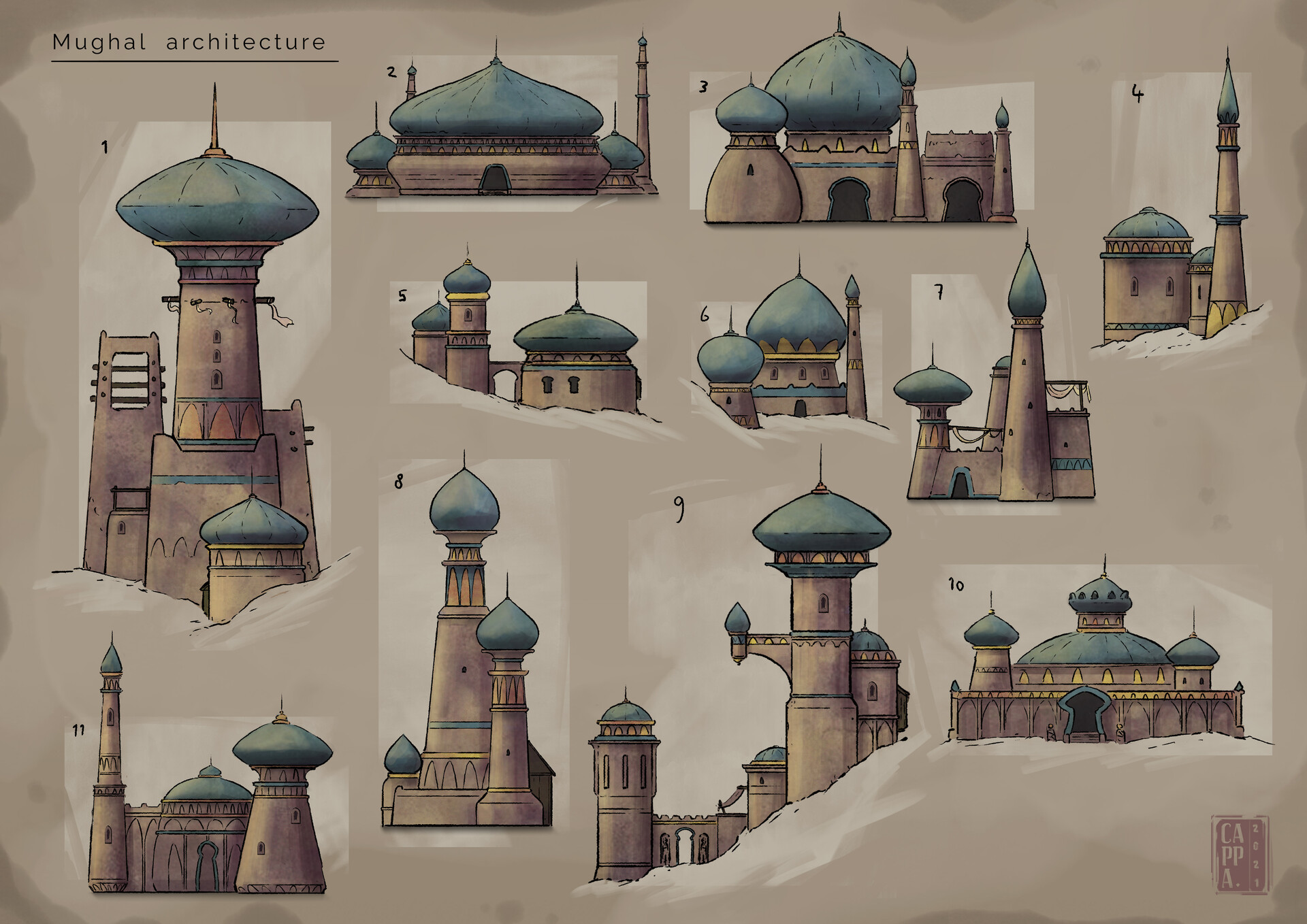 ArtStation - Mughal architecture