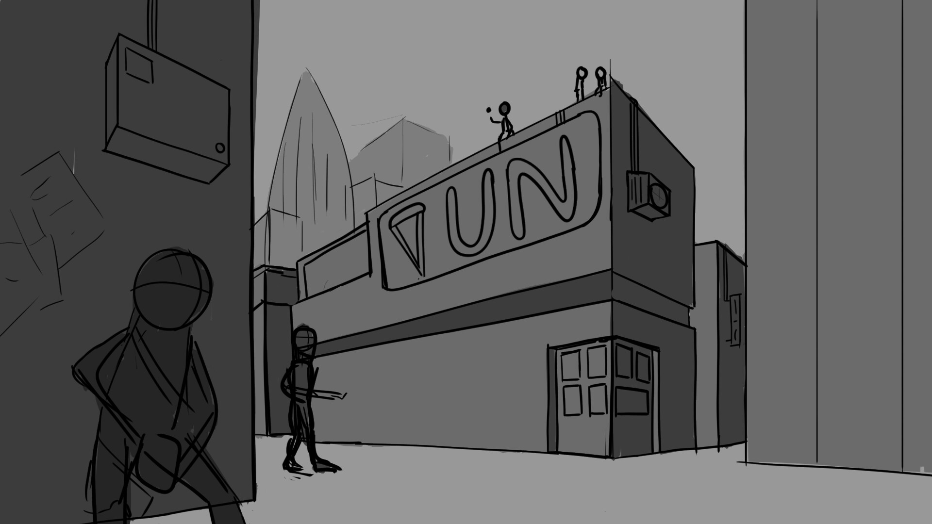 Mark Kappen - Concept art Dystopian City