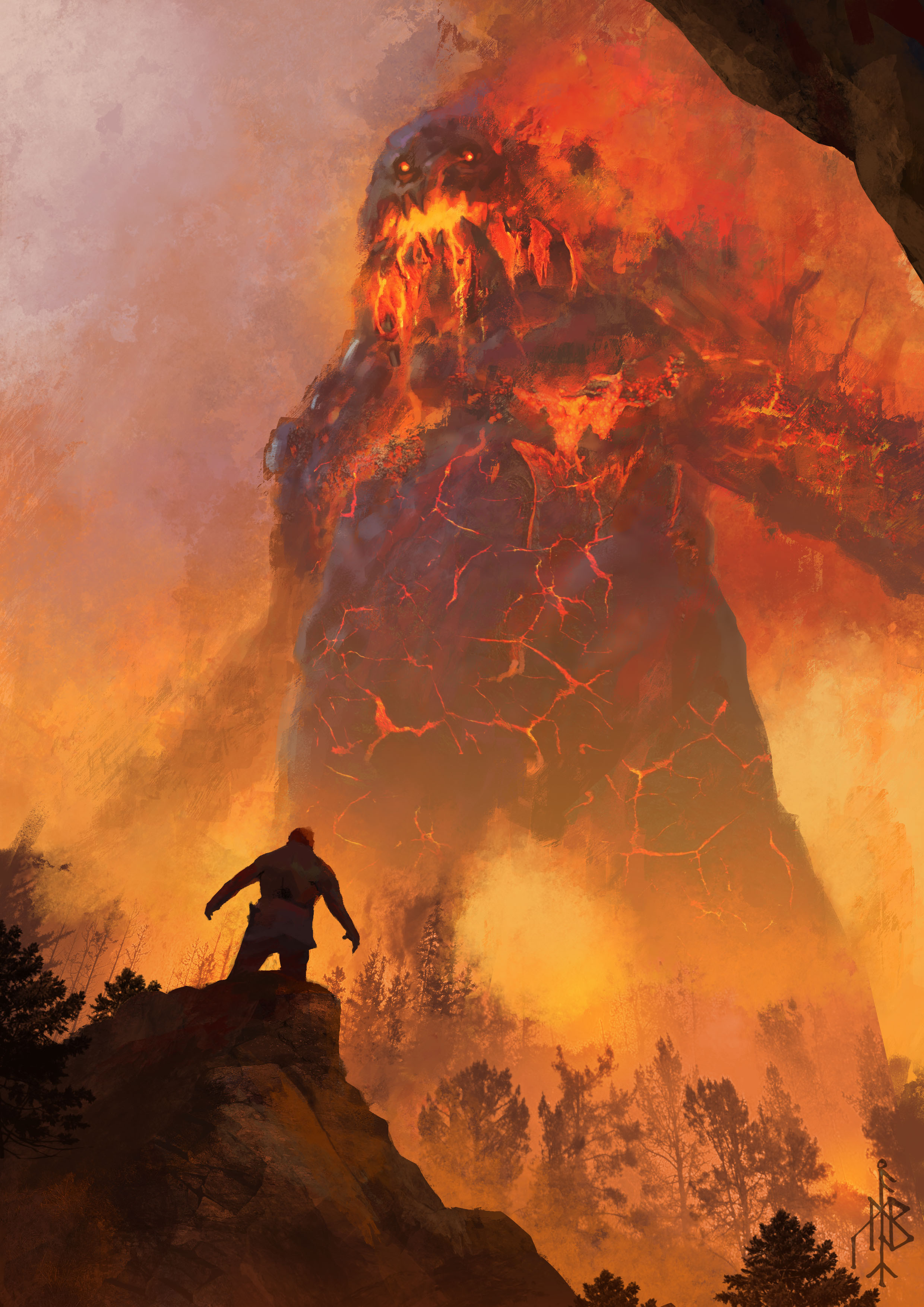 Fire Guardian by Andréa Boloch : r/ImaginaryGiants