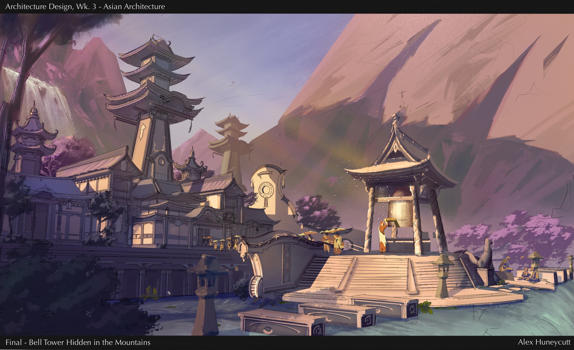 ArtStation - Asian Architecture Temple Design