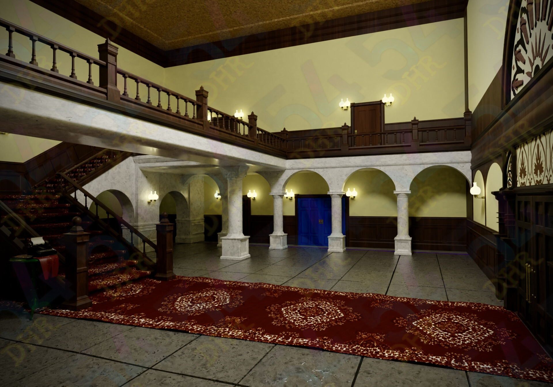 DHR54 - Spencer Mansion #1 Main Hall (Re:created)