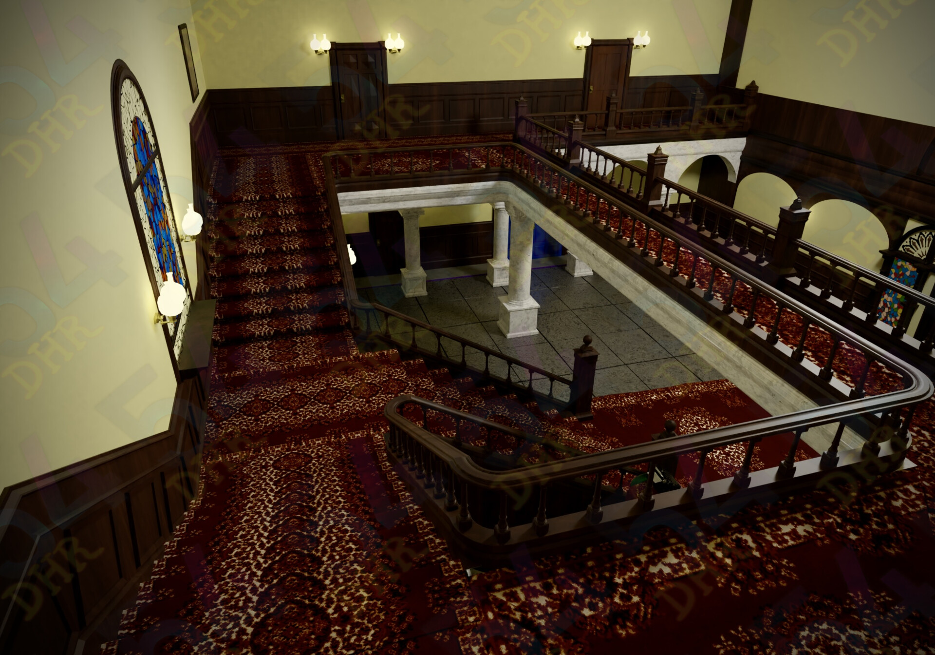 DHR54 - Spencer Mansion #1 Main Hall (Re:created)