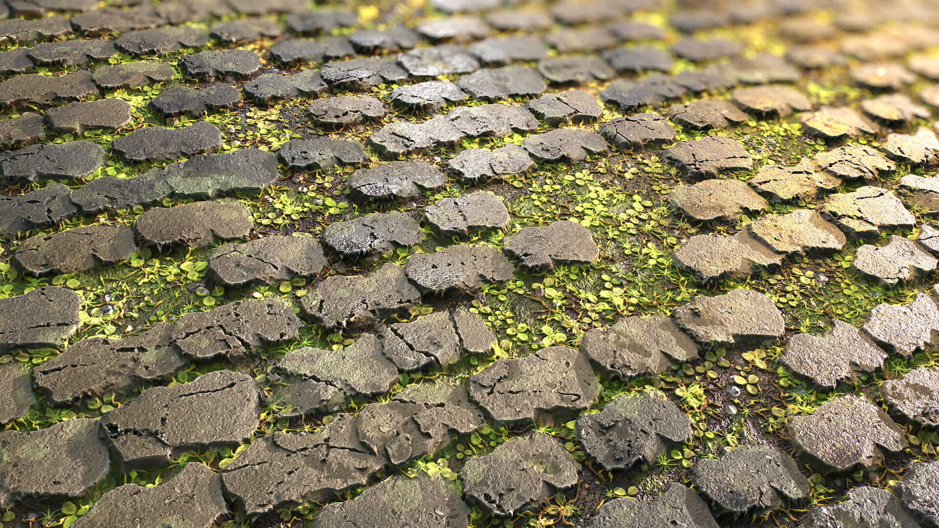 ArtStation - Cobbled Road Material
