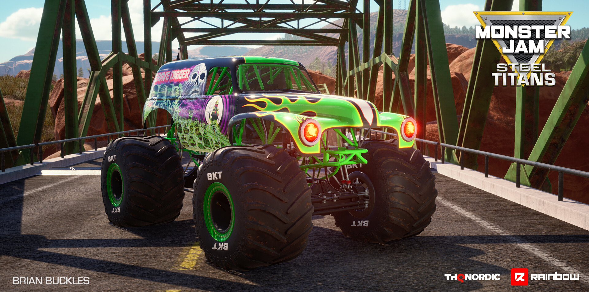 ArtStation - Grave Digger Monster Jam Steel Titans