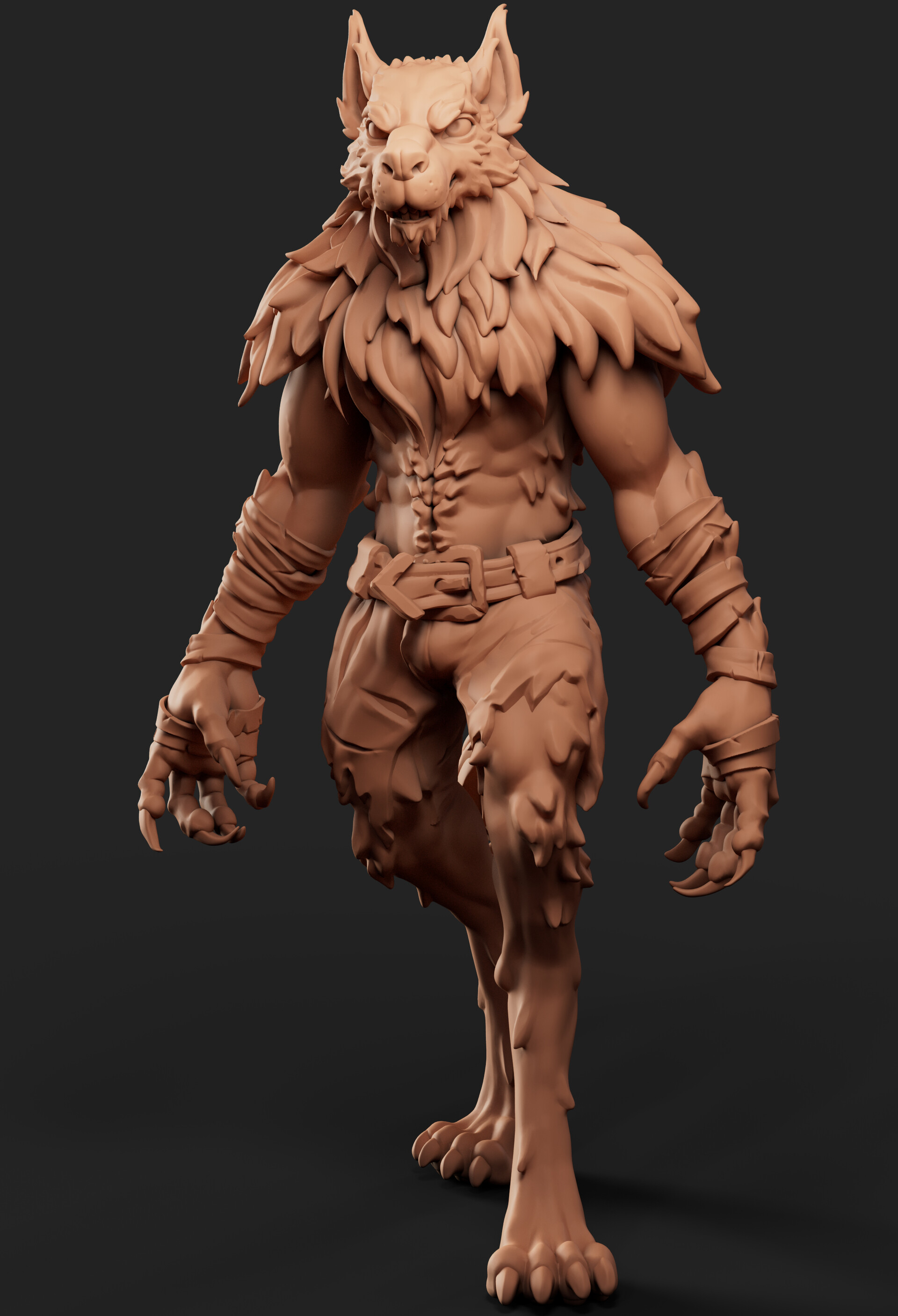 ArtStation - Werewolf - Highpoly Sculpt