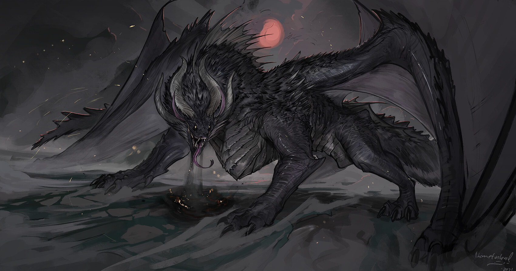 ArtStation - Dragon lycanthrope