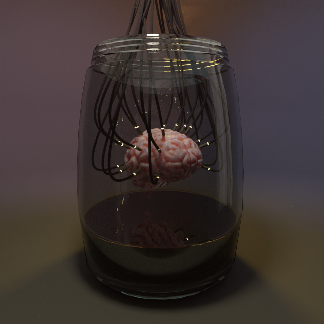 ArtStation - Brain in a Jar!