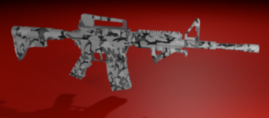 ArtStation - Camo Wrap on an M4