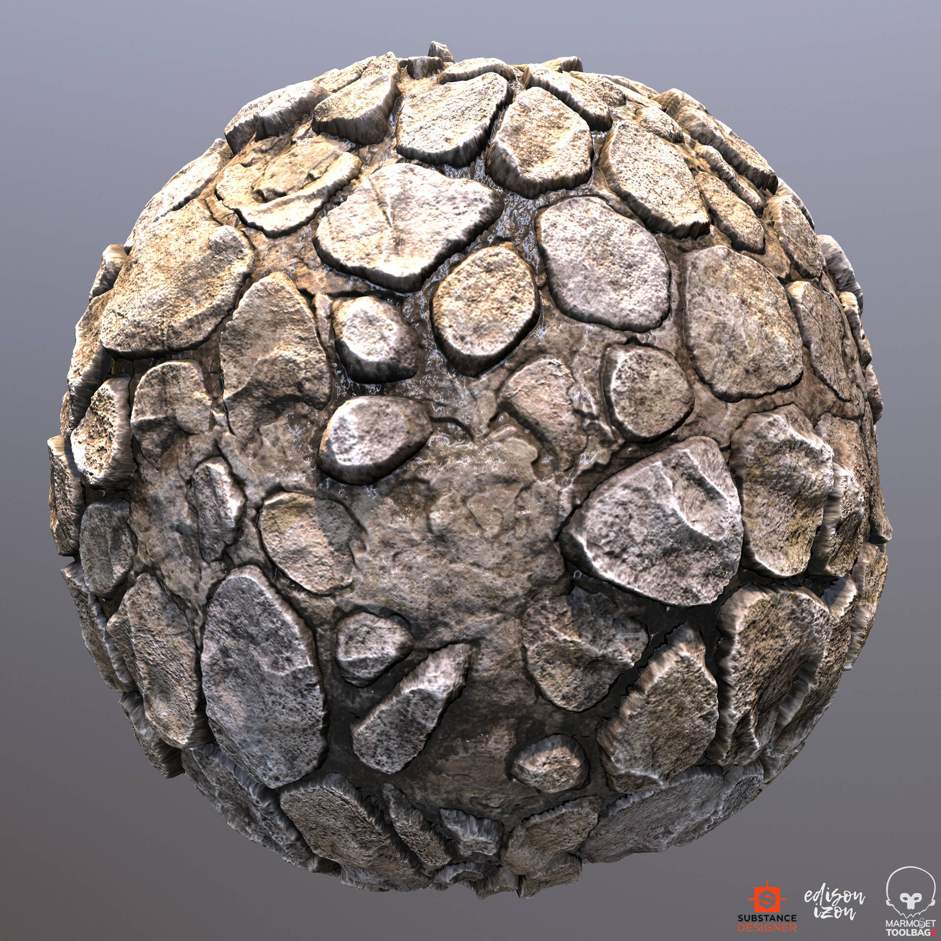 ArtStation - Stone Wall