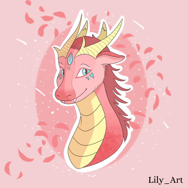 ArtStation - Pink Dragon