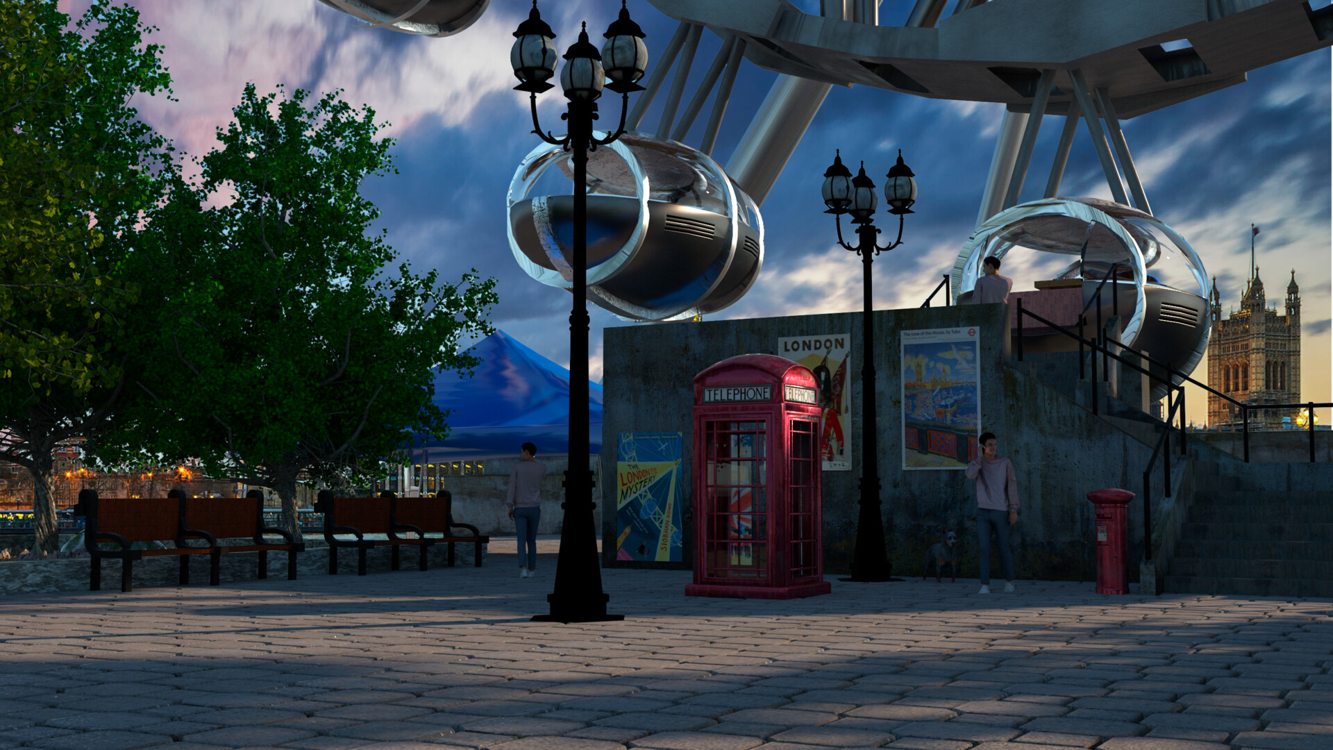 ArtStation - Introduction to 3D - London Eye Project