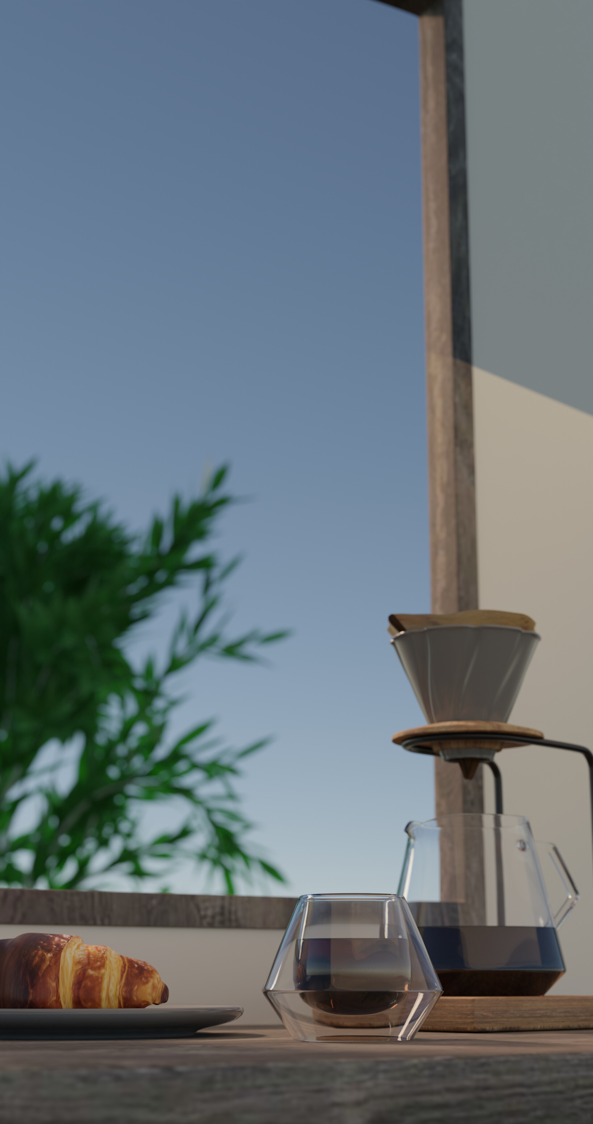 ArtStation - Morning Coffee & Croissant