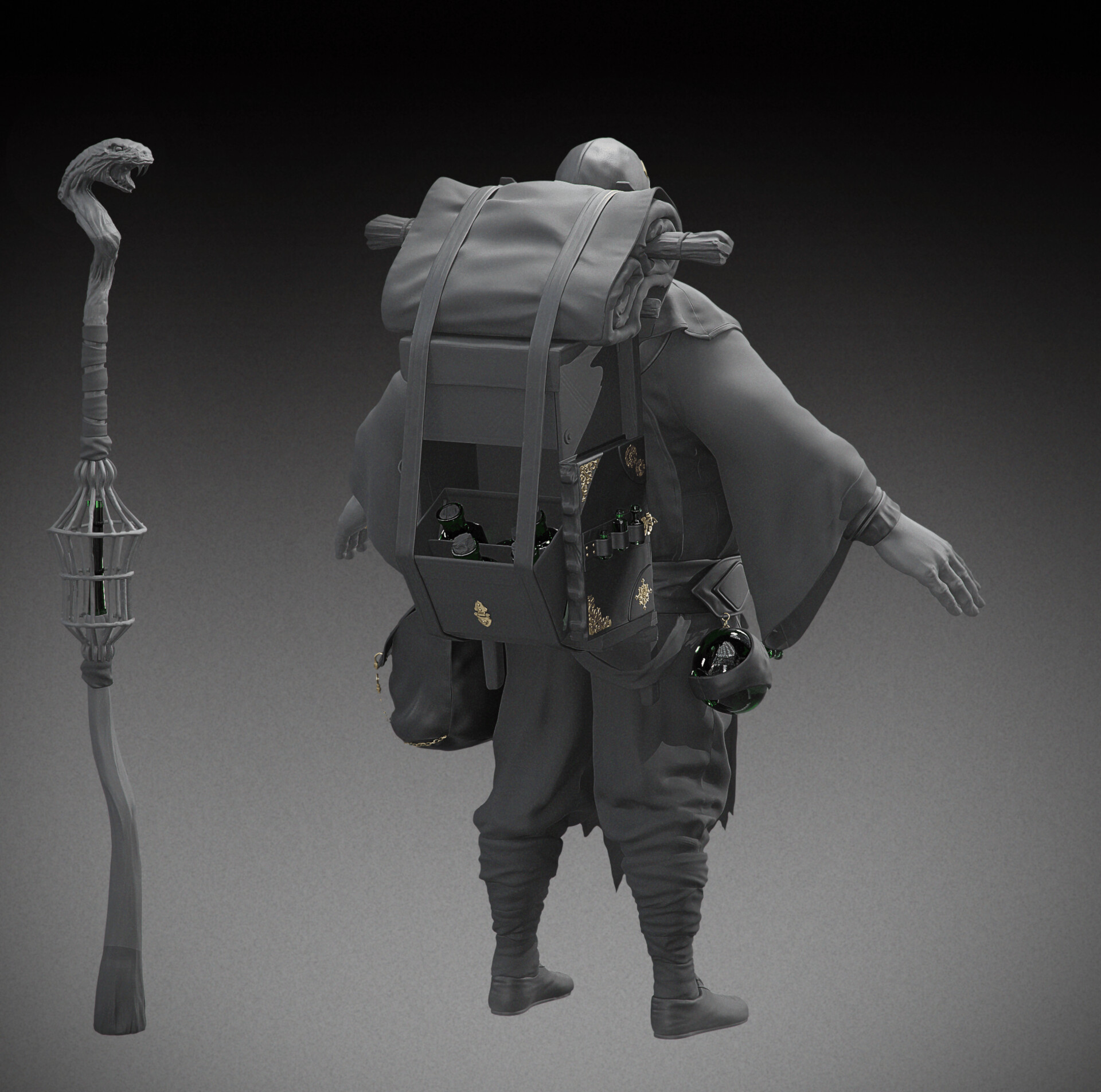 ABOUTCG - 游戏角色线下班第8、9期 成同学作品