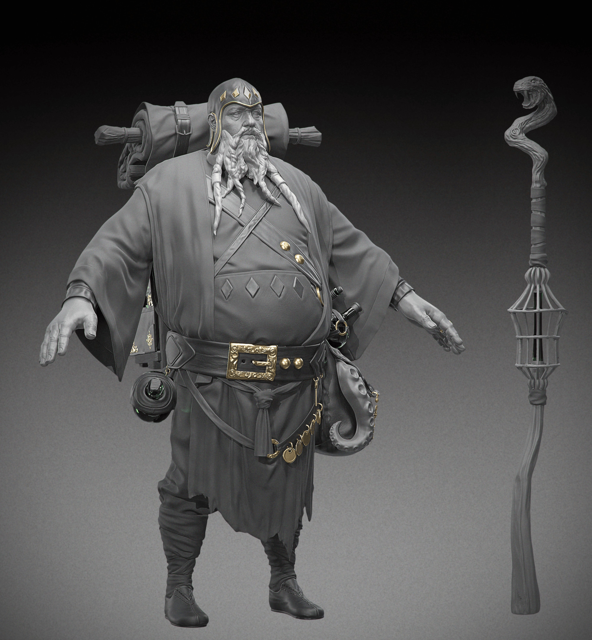 ABOUTCG - 游戏角色线下班第8、9期 成同学作品