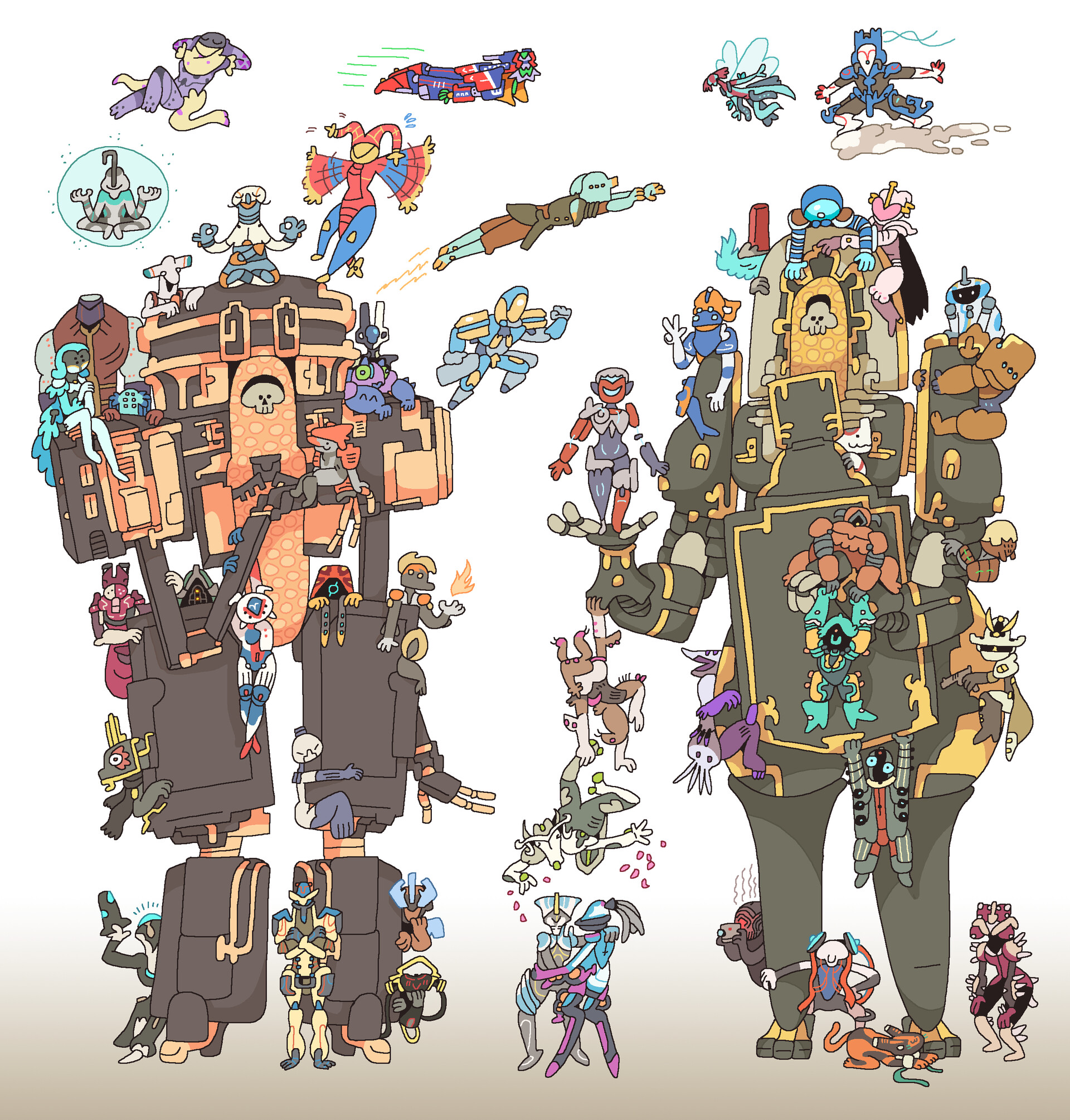 ArtStation - Big Mechs and Tiny Frames (Warframe)