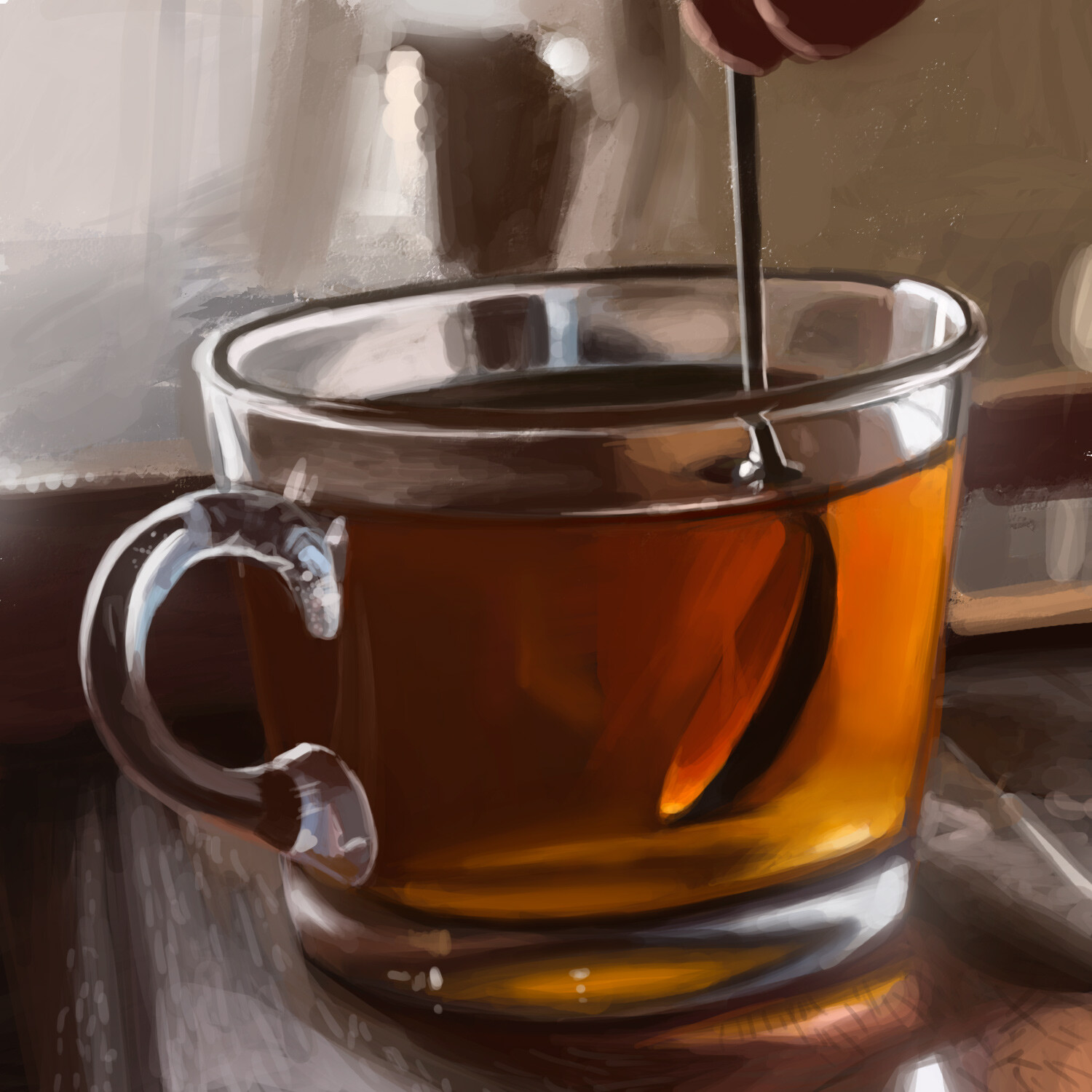 ArtStation - «Hot homemade tea»