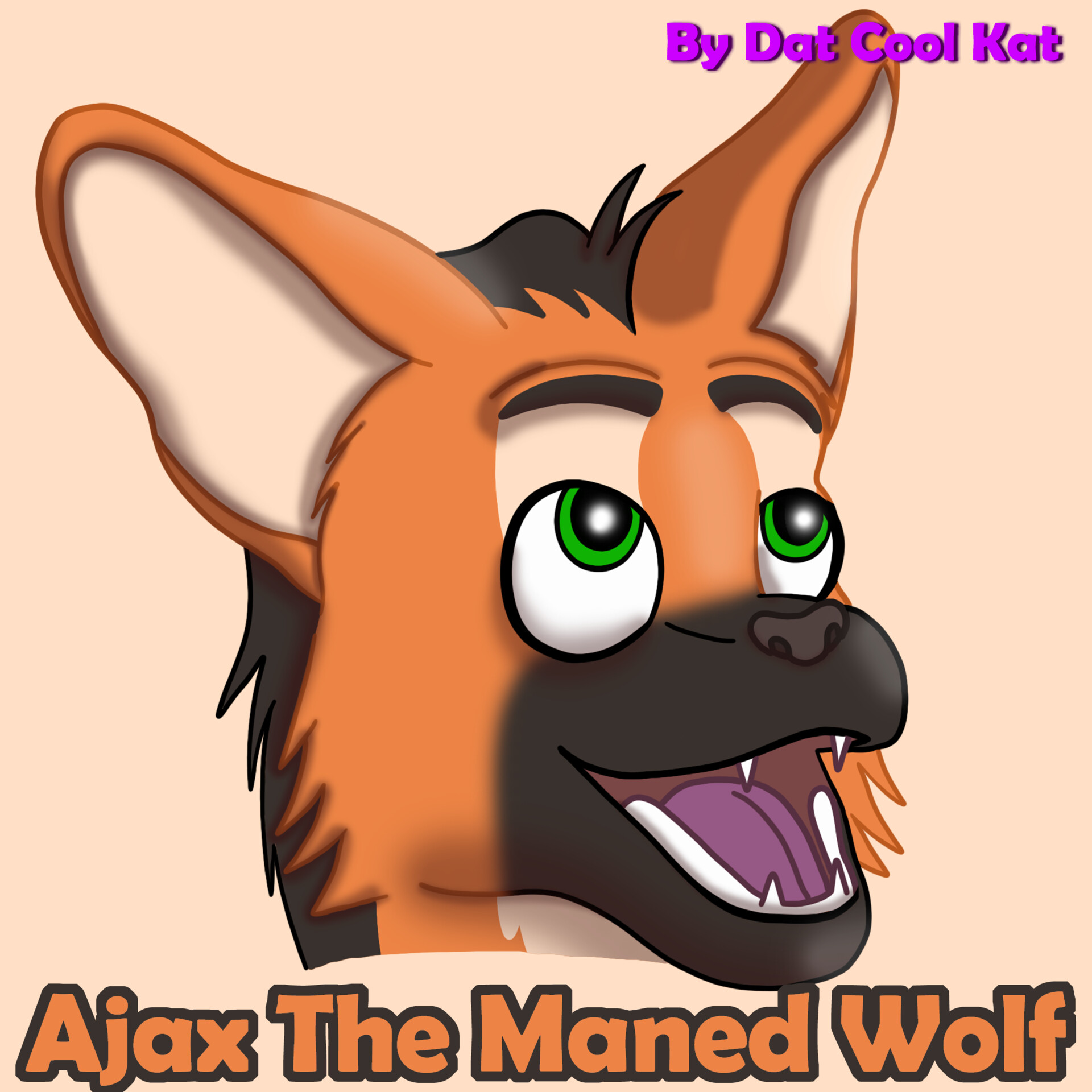 ArtStation - Ajax The Maned Wolf Head Concept