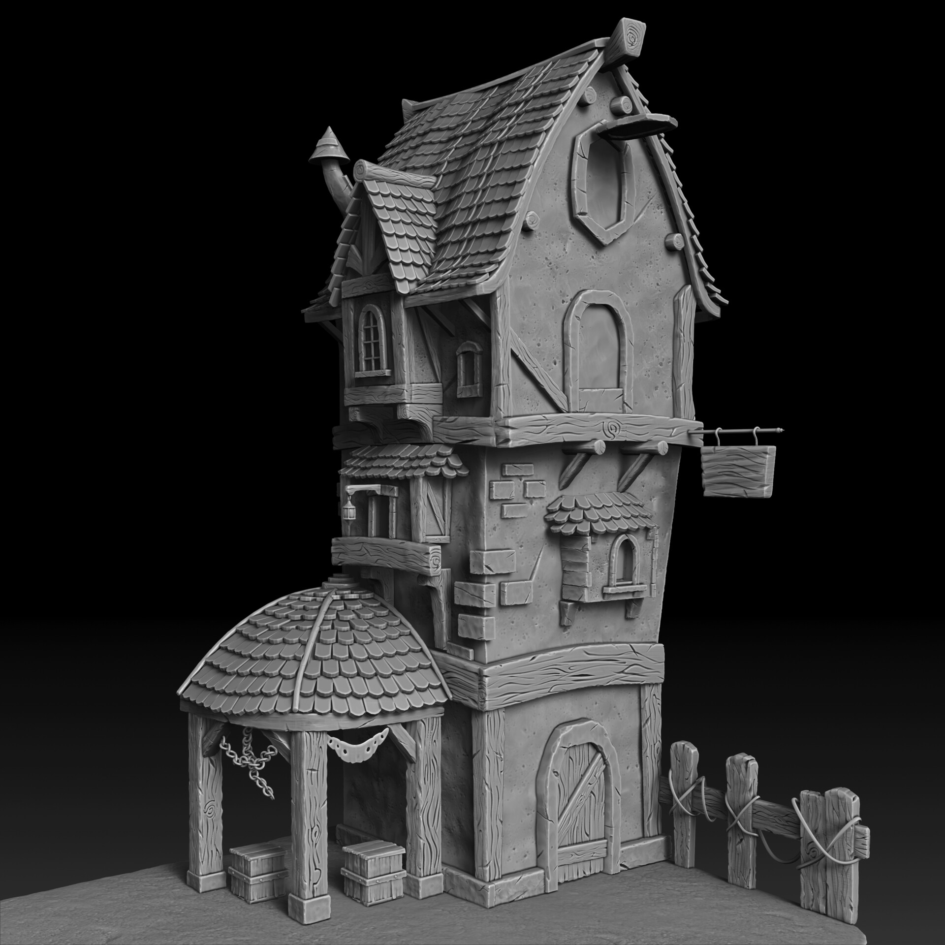 ArtStation - stylized house model