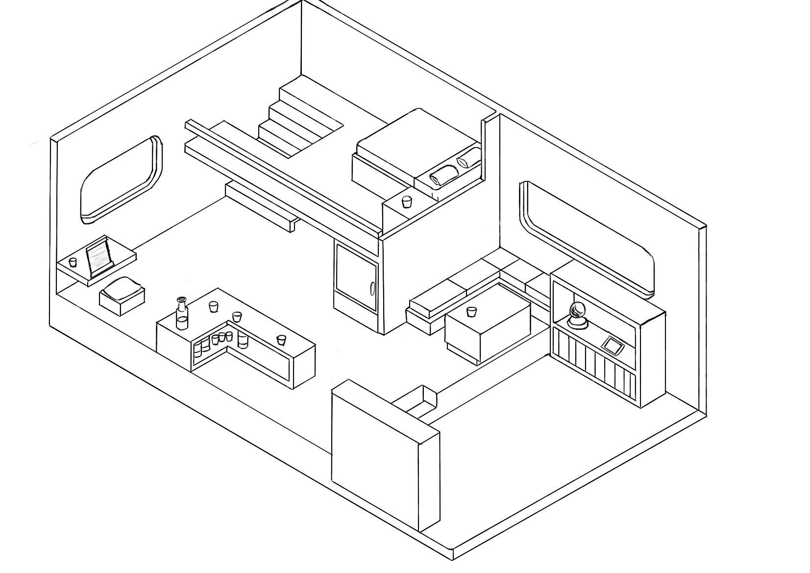 ArtStation - Captain's Cabin Concepts