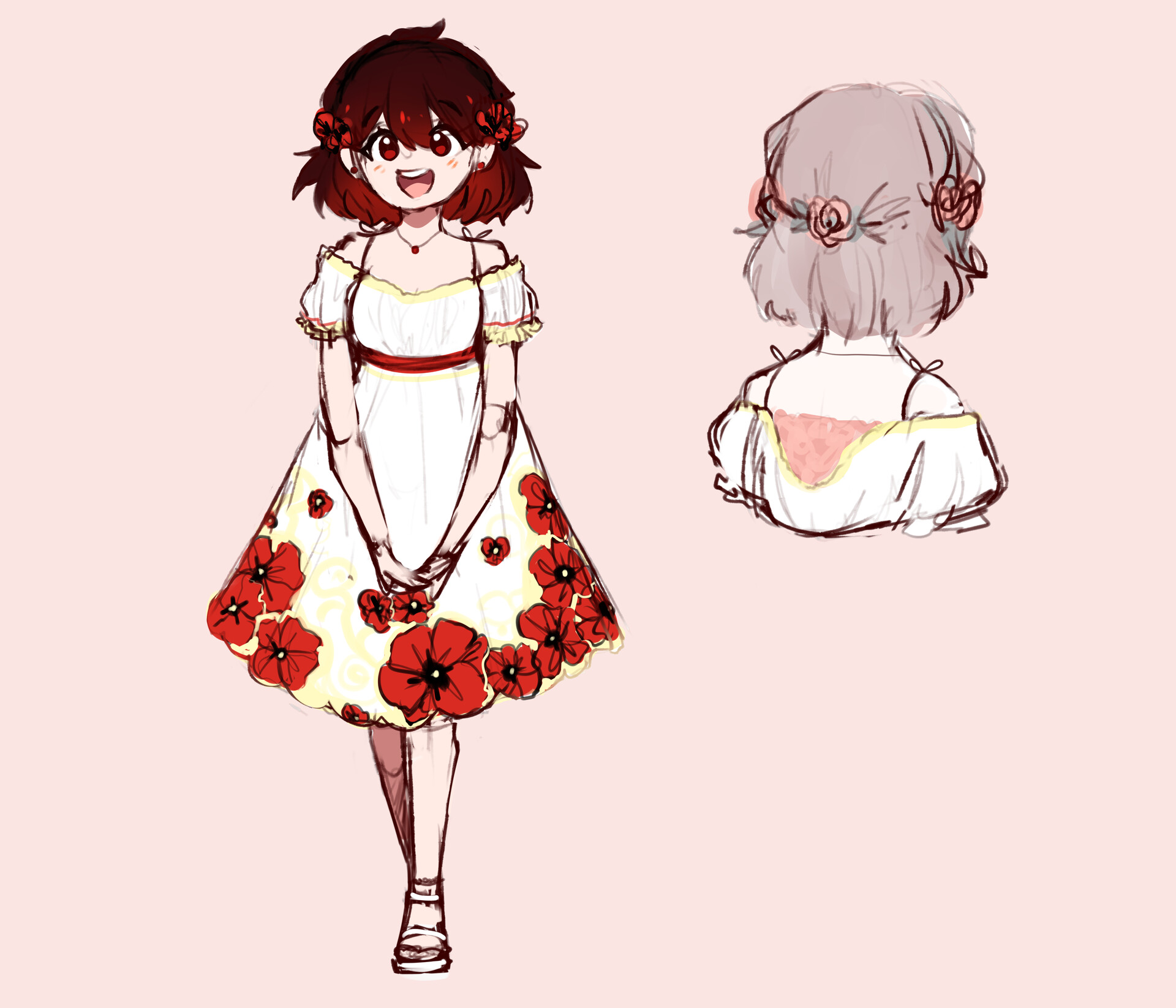 ArtStation - POPPY DRESS - WIP