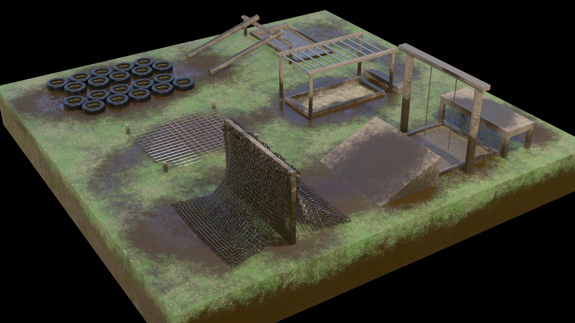 ArtStation - Daily challenge Obstacle course