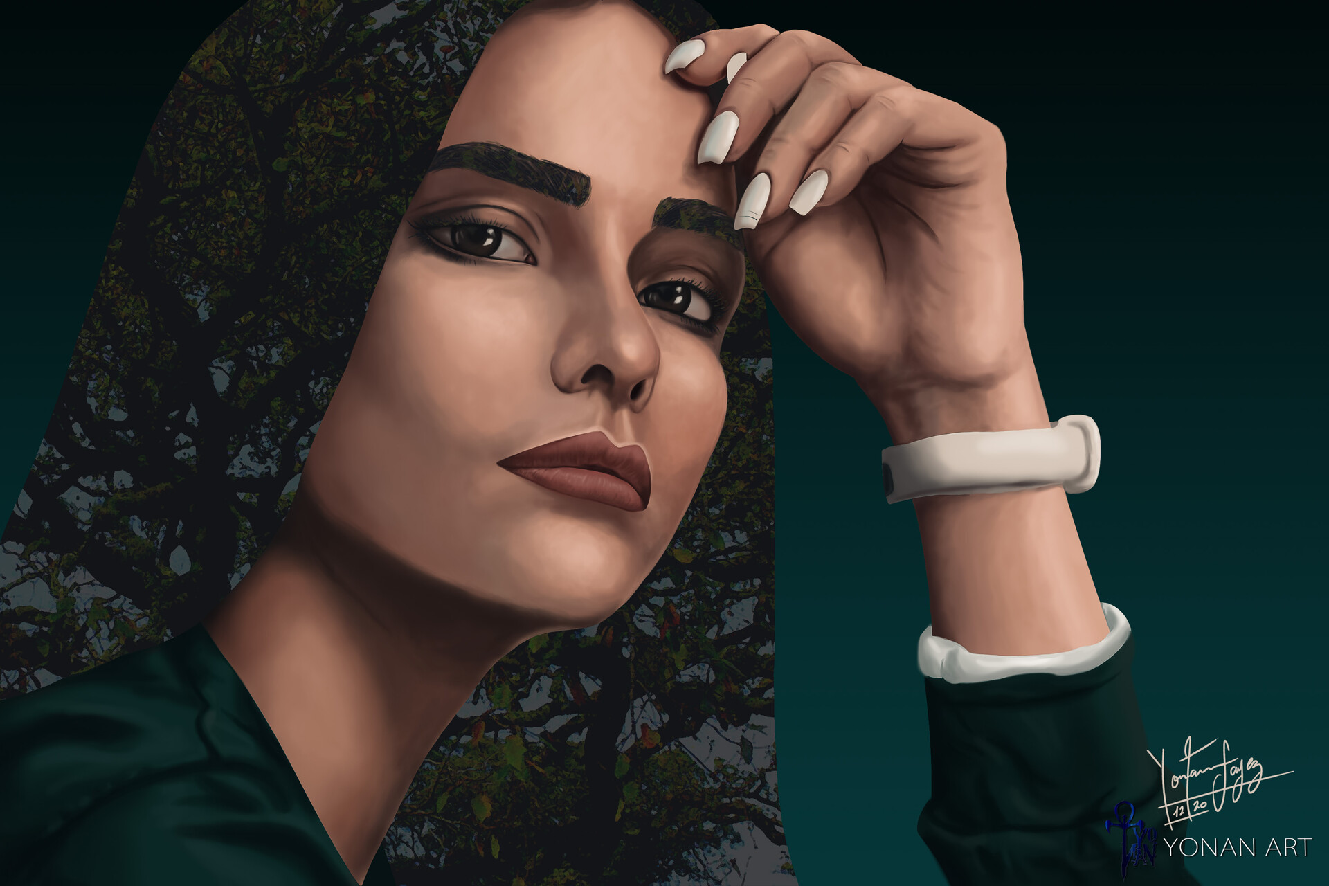 ArtStation - Woman In Green