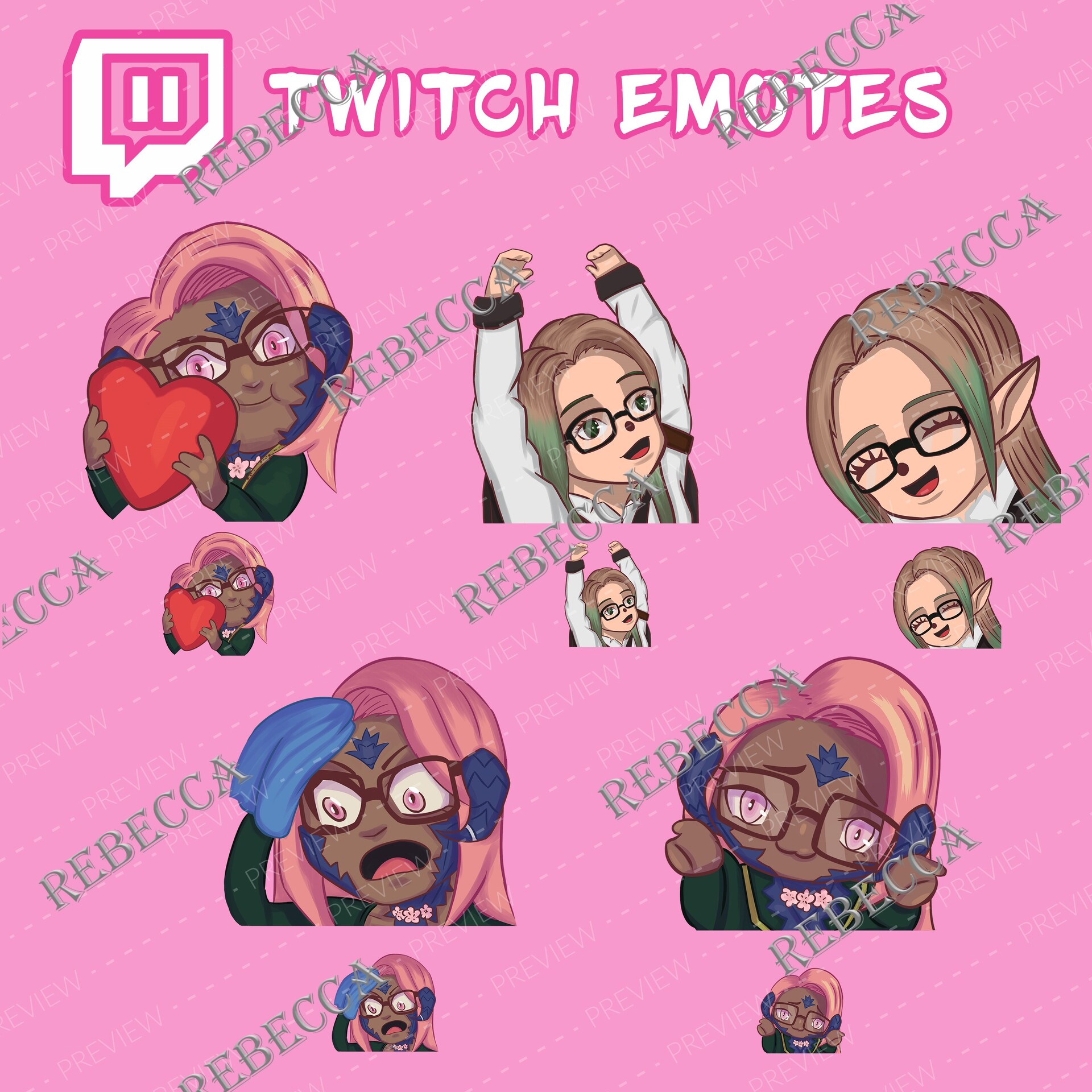 ArtStation - Custom Chibi Emotes