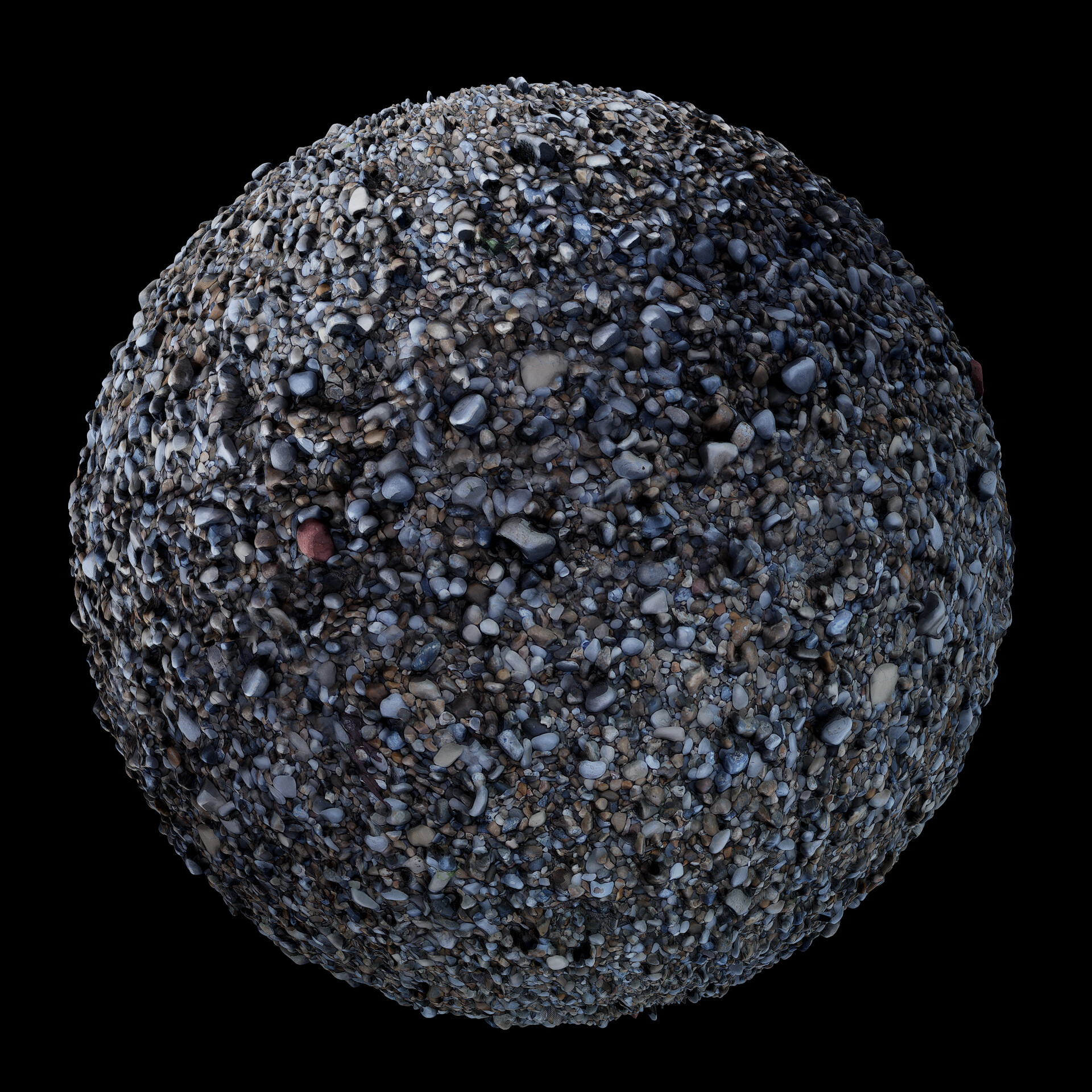 Thomas Boiston - Beach pebbles material