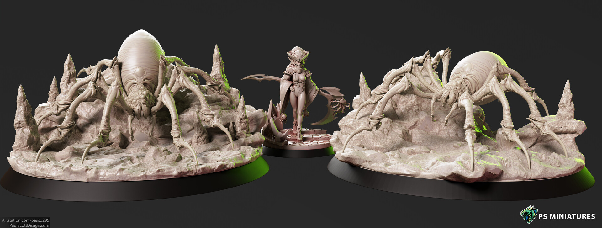 Paul Scott - Drow Reaper - 3D Printable