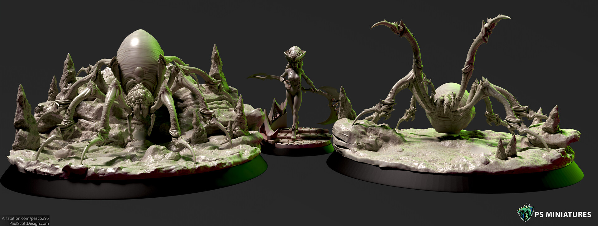 Paul Scott - Drow Reaper - 3D Printable