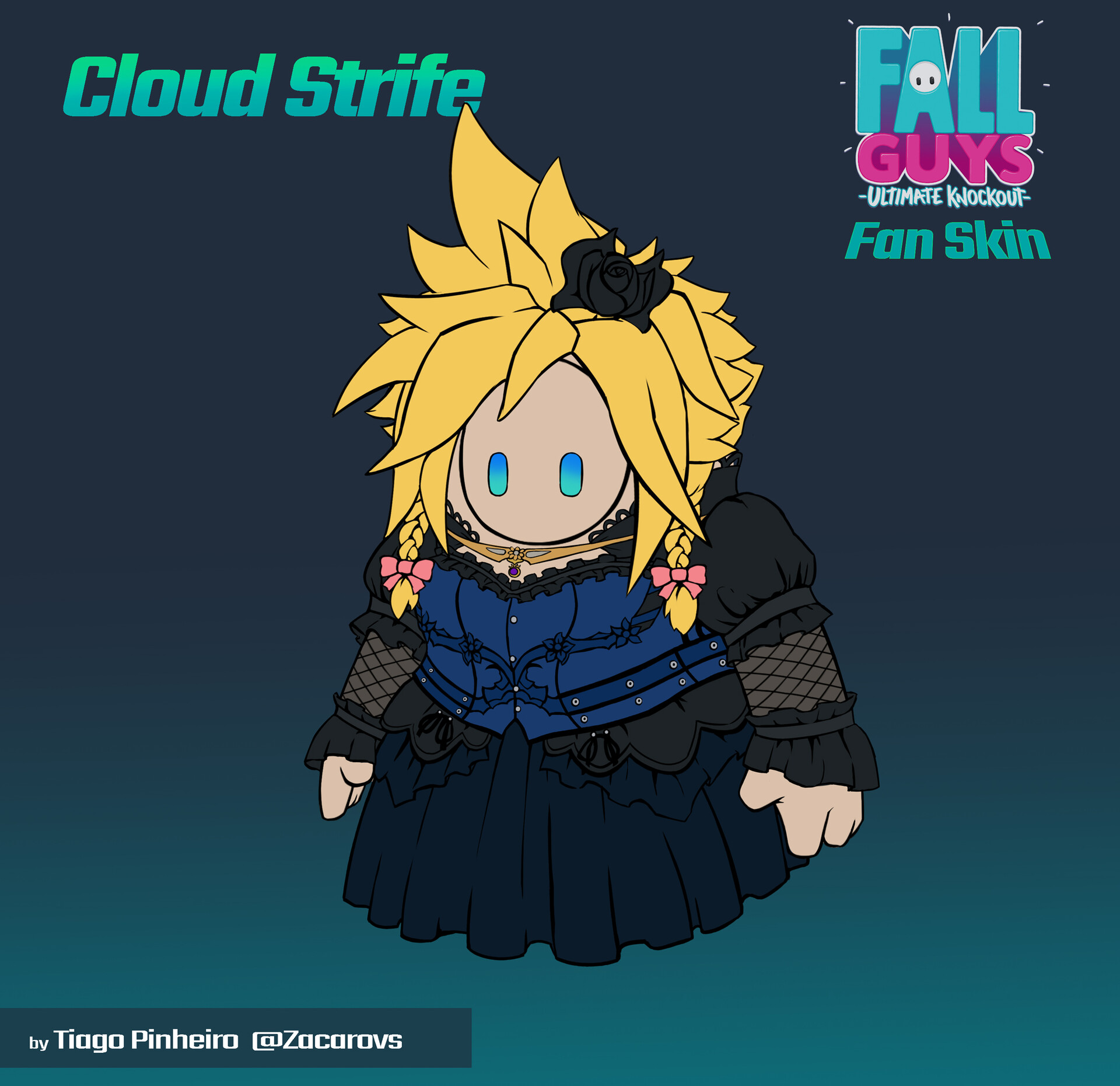 ArtStation - Cloud(Dress) - Fall Guys FanSkin