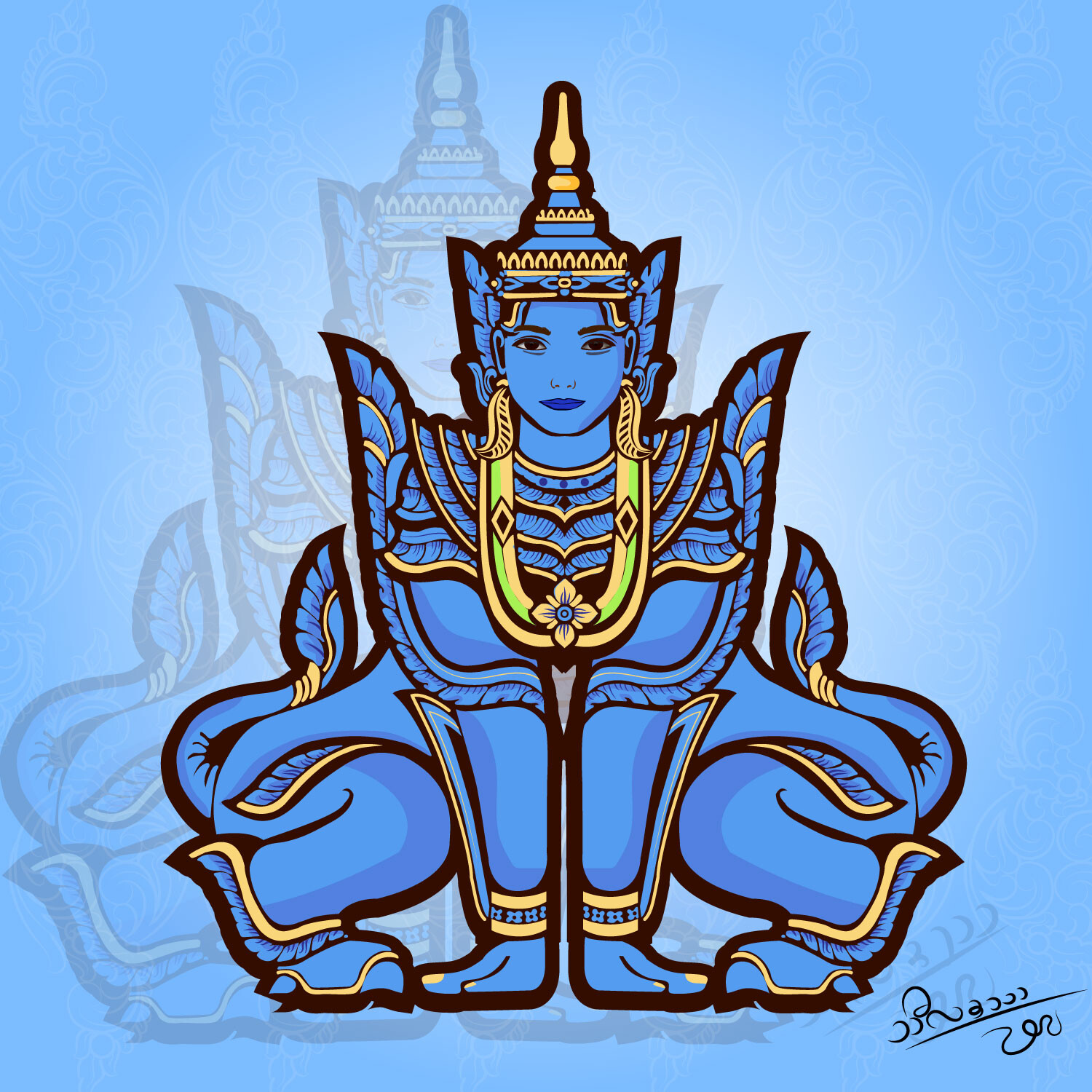 ArtStation - Myanmar Traditional Art